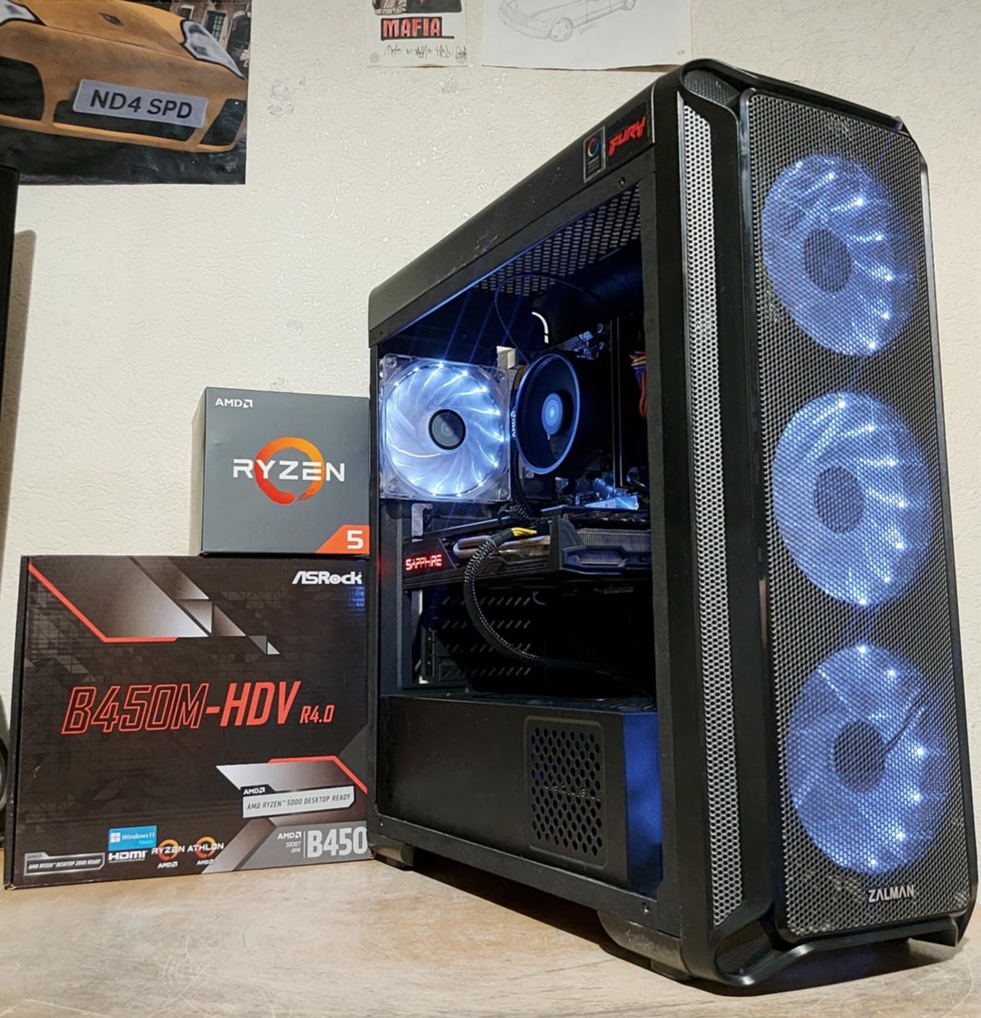 Ryzen 5 Gamer PC! Ryzen 5 3600 / 16GB DDR4 / Sapphire Nitro+ RX 5600 XT ...