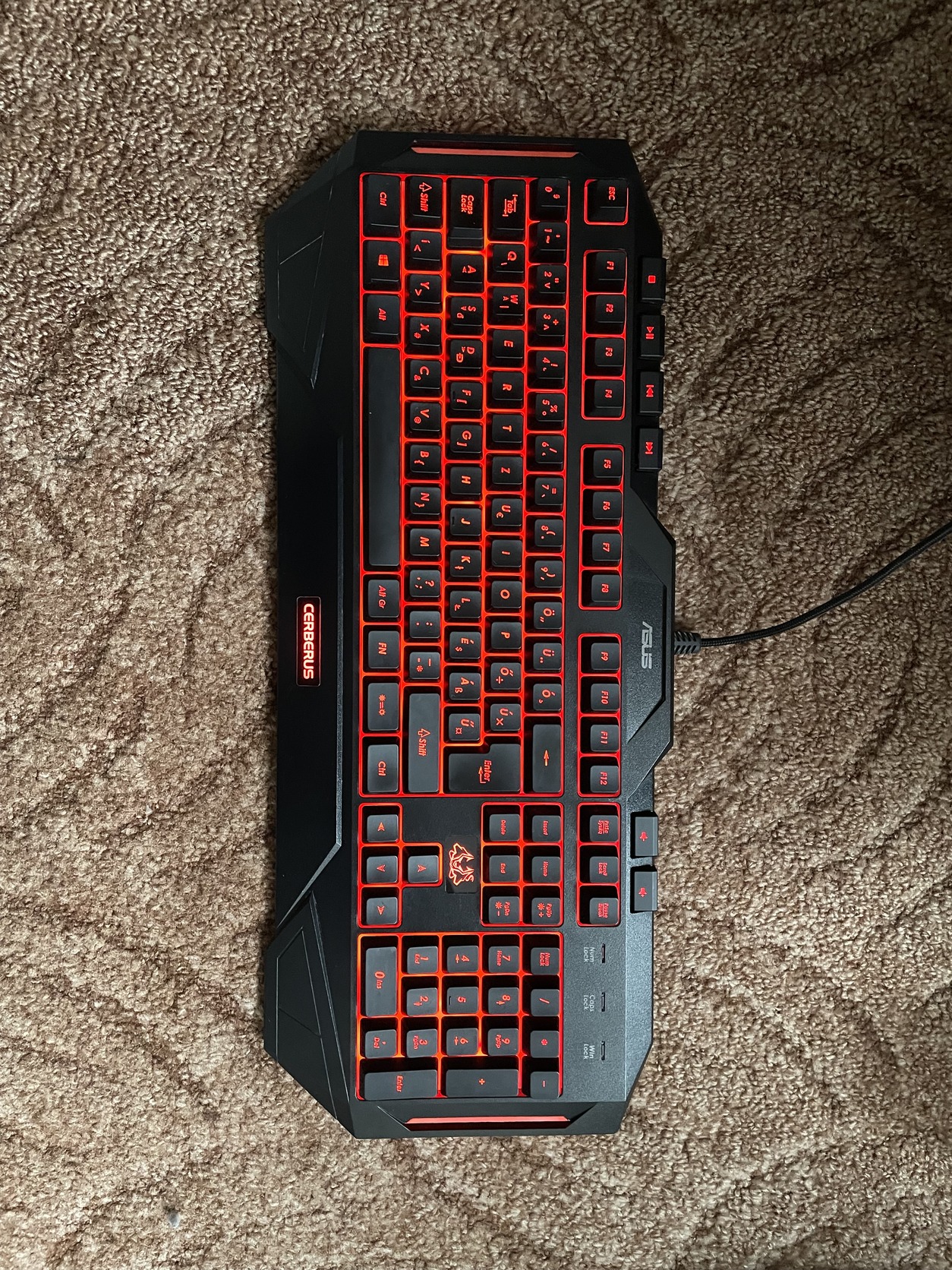Asus Cerberus gamer billentyűzet - HardverApró