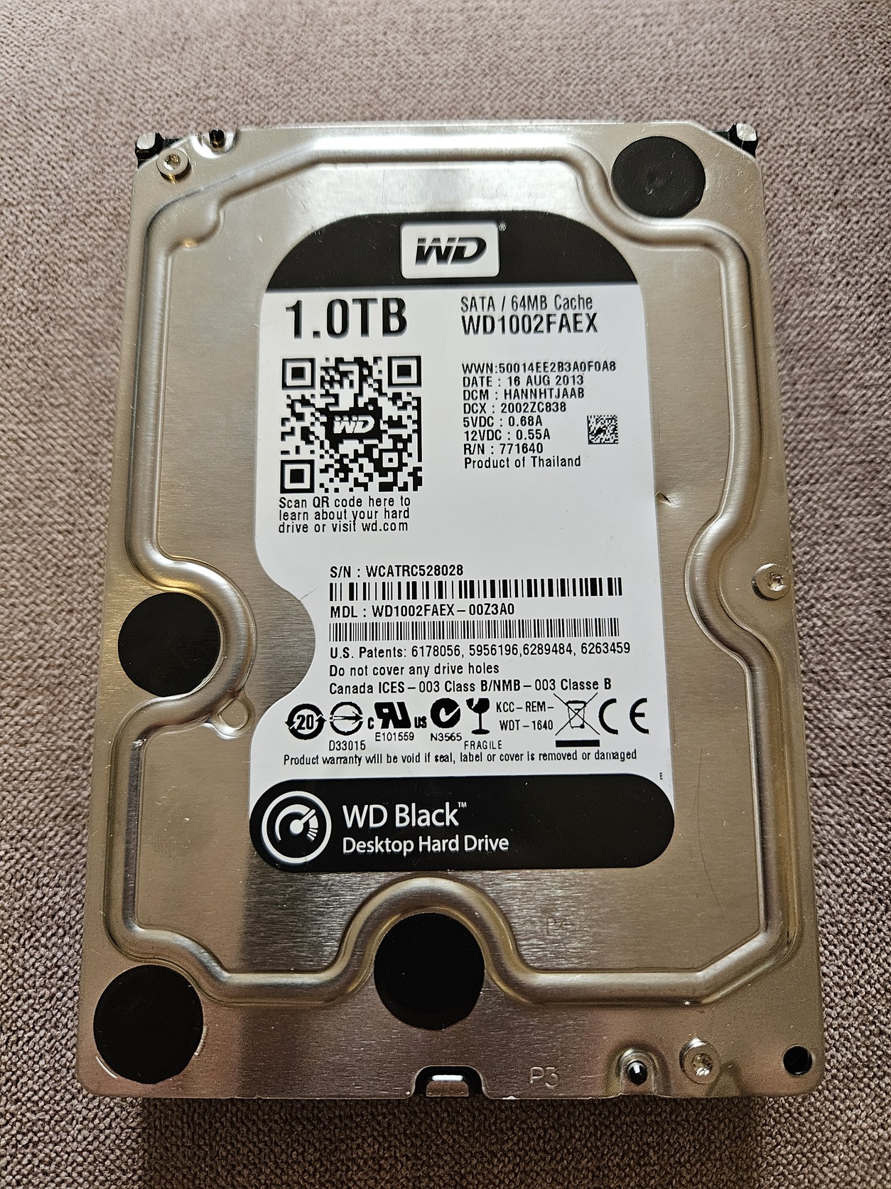 1TB-os Western Digital 3,5-es HDD-k (állapot infók és árak a leírásban ...