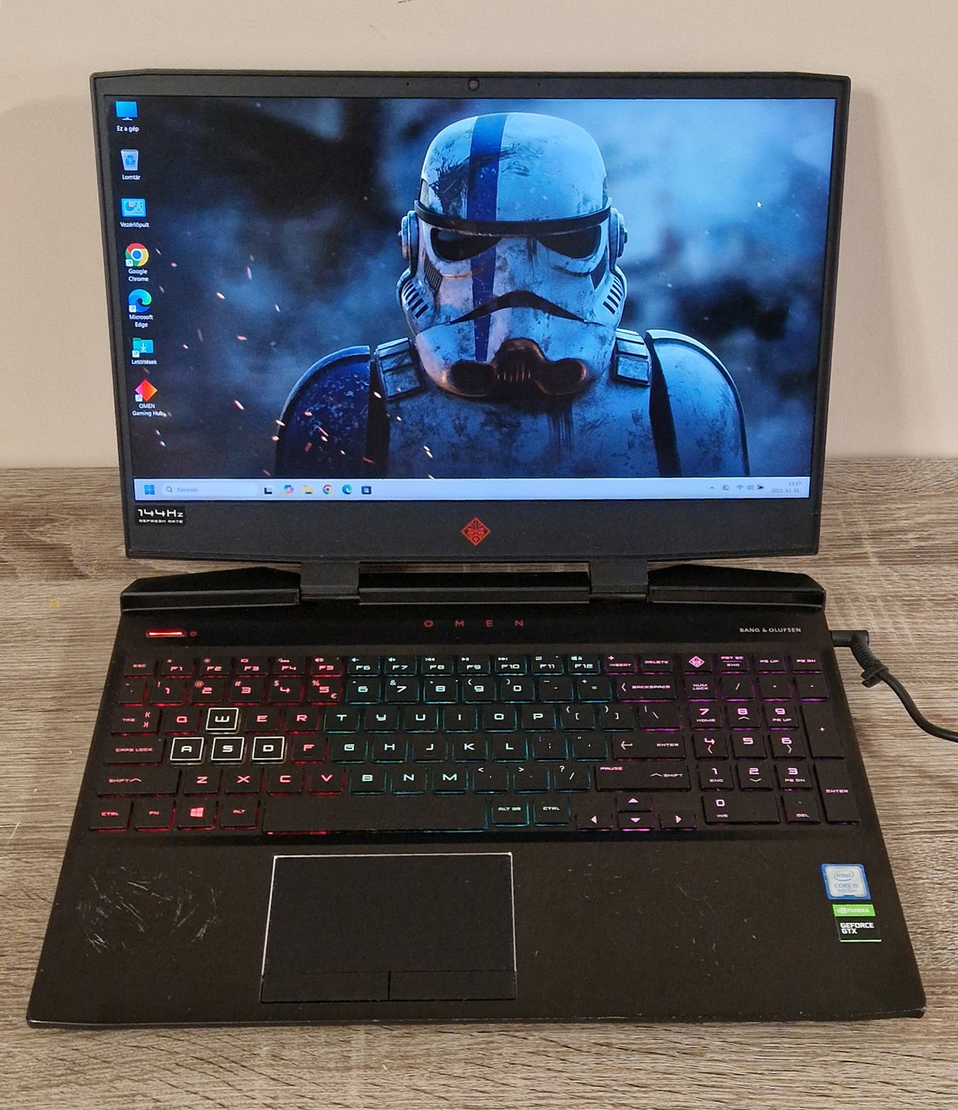 HP OMEN i5-9300H NVIDIA GTX1650 4GB 144Hz RGB bill Windows 11 gamer ...