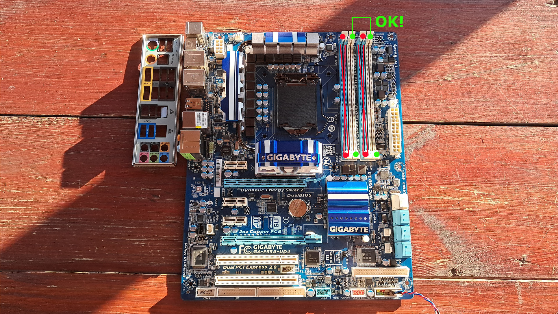 Gigabyte, P55, LGA1156, LGA 1156, ddr3, alaplap, hibával - HardverApró
