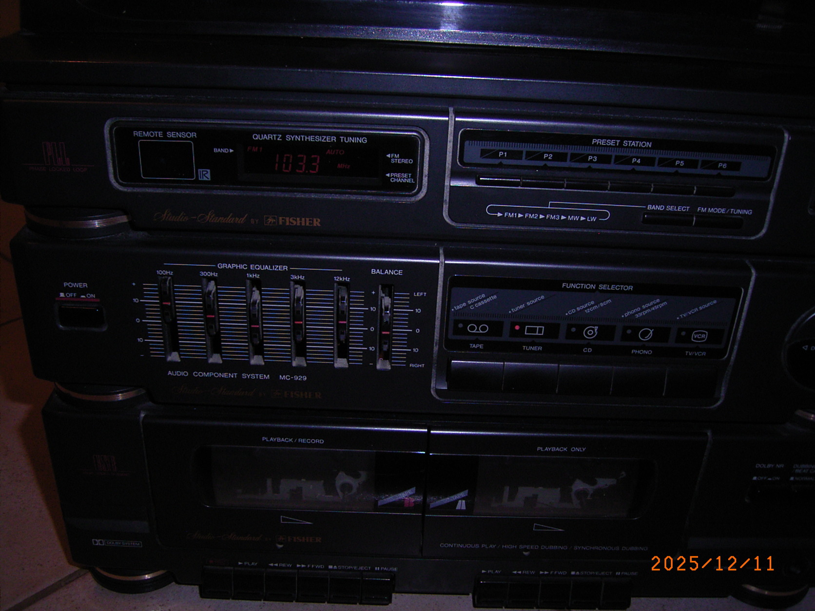 Fisher Studio Standard Hi-fi torony music center eladó - HardverApró