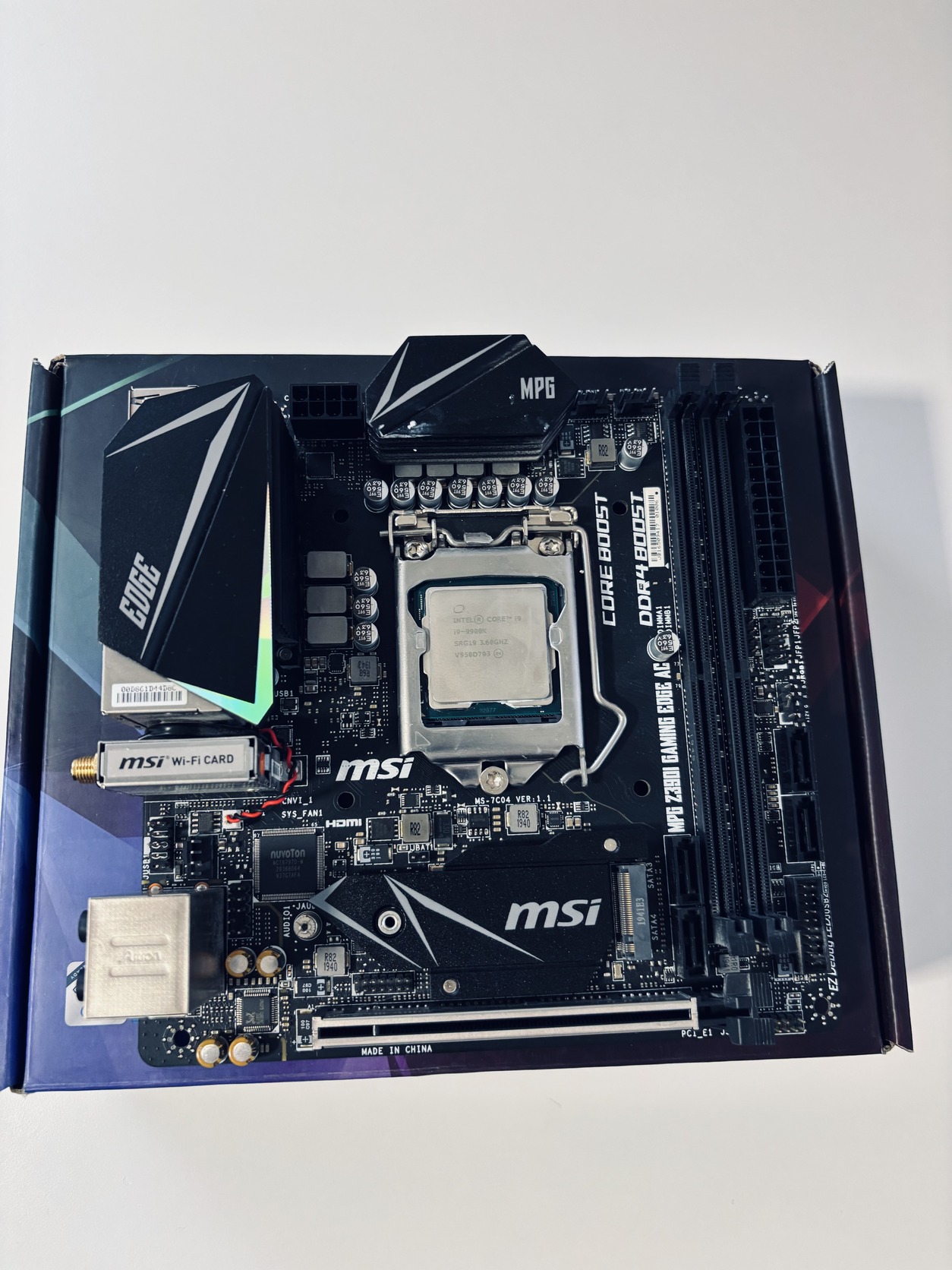 MSI MPG Z390I + 9900K + NZXT H1 (650W Gold PSU - AIO) - HardverApró