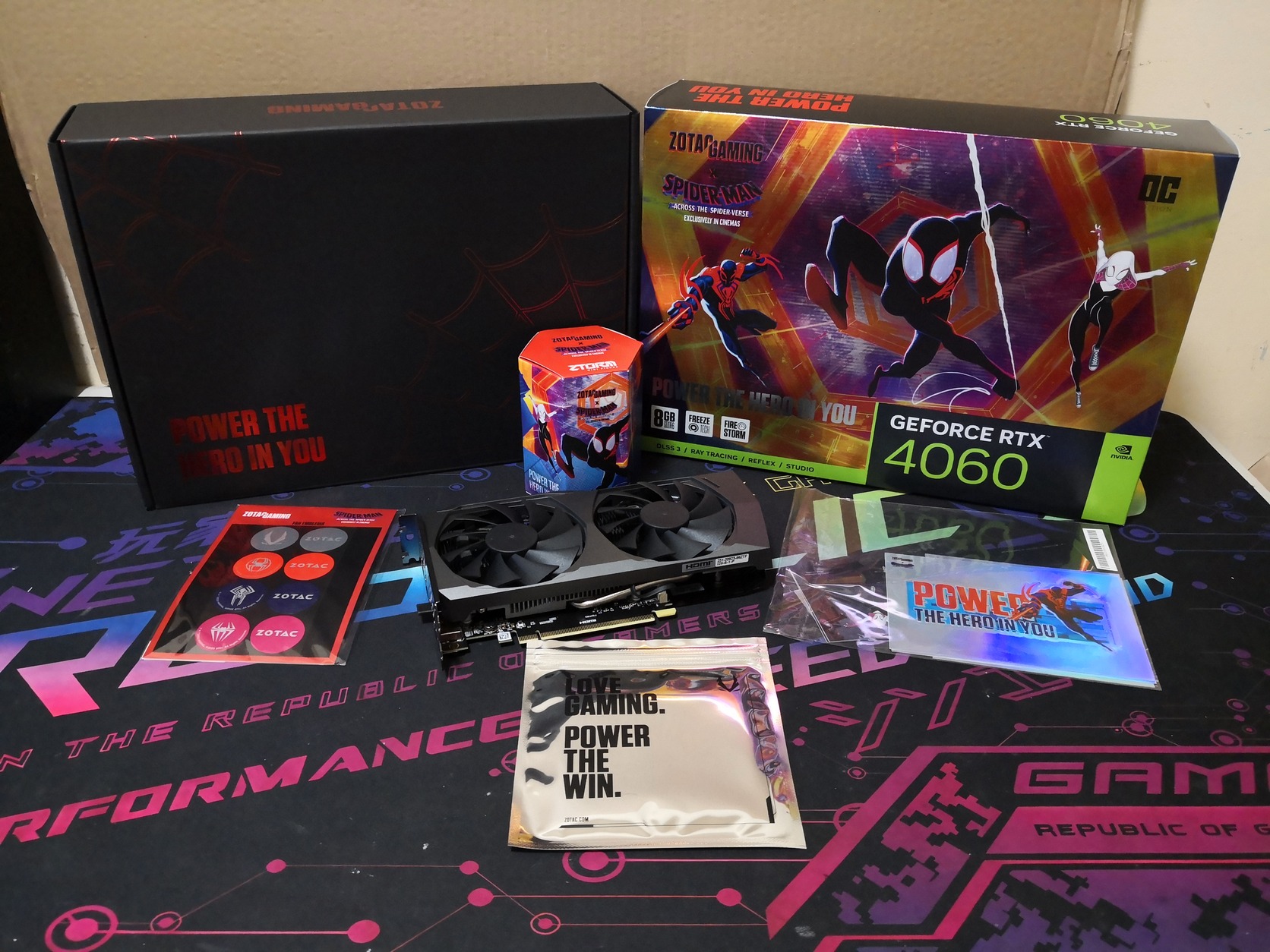 Ritka gyűjtői kiadású ZOTAC GeForce RTX 4060 8GB OC Spider-Man - számla ...