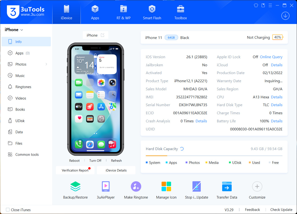 Apple Iphone 11 64GB Független Garanciás.4484.Ibrány Szabolcs út 11 ...