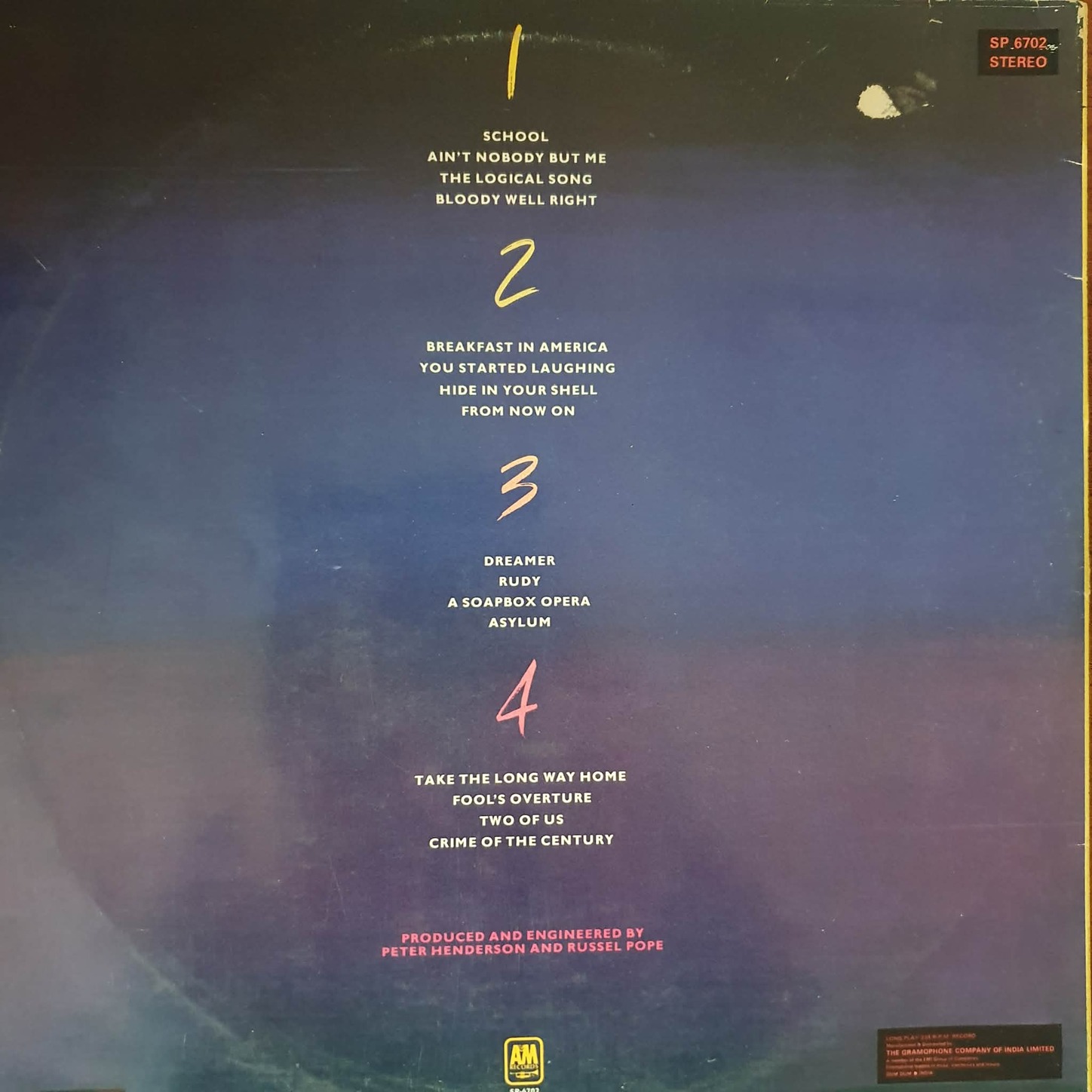 Supertramp - Famous Last Words (LP, Album) - EU 1982 - HardverApró