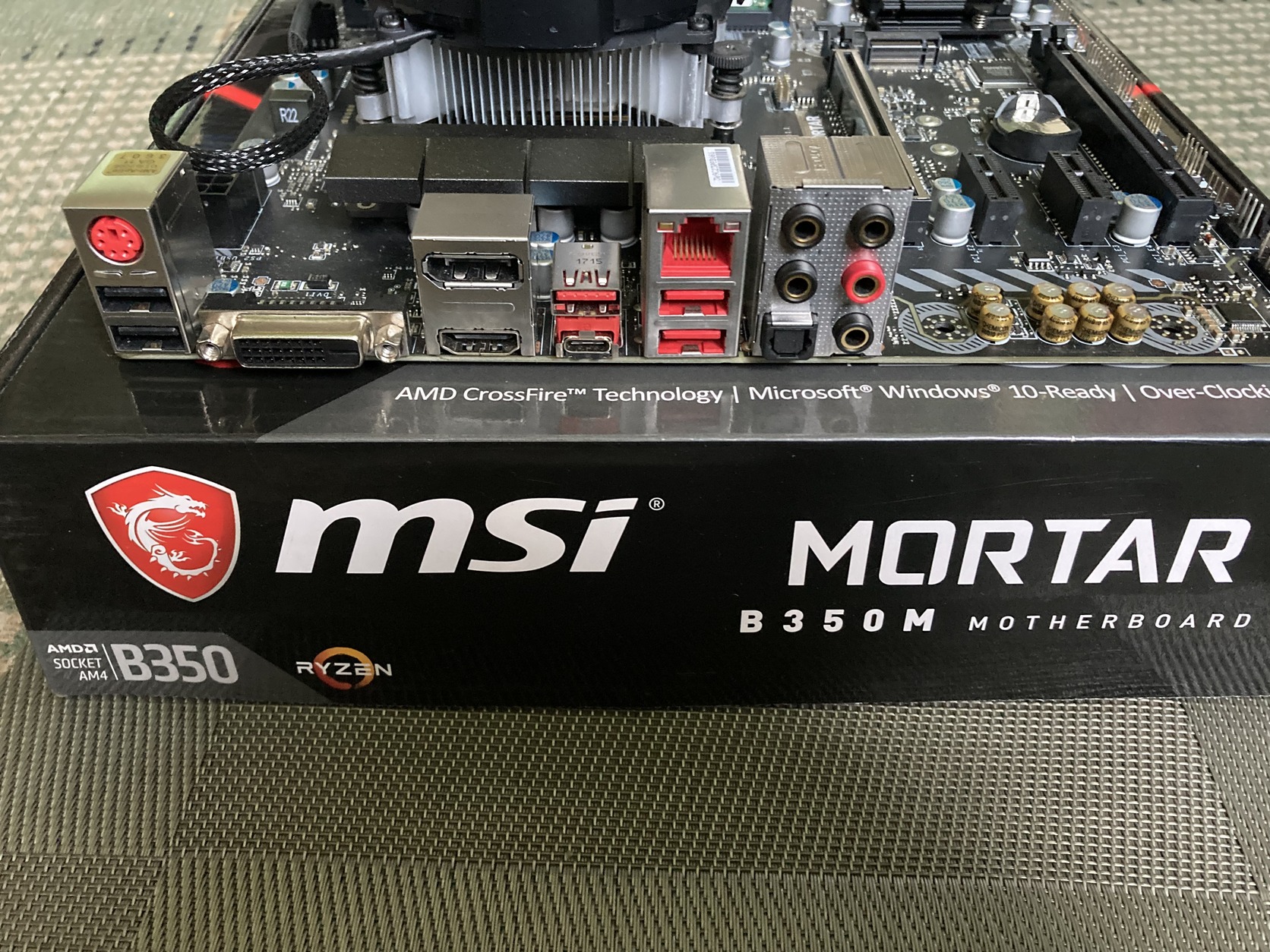 MSI B350M MORTAR Alaplap+AMD Ryzen 5 3600 6-Core 3.6GHz +4 4 GB RAM ...
