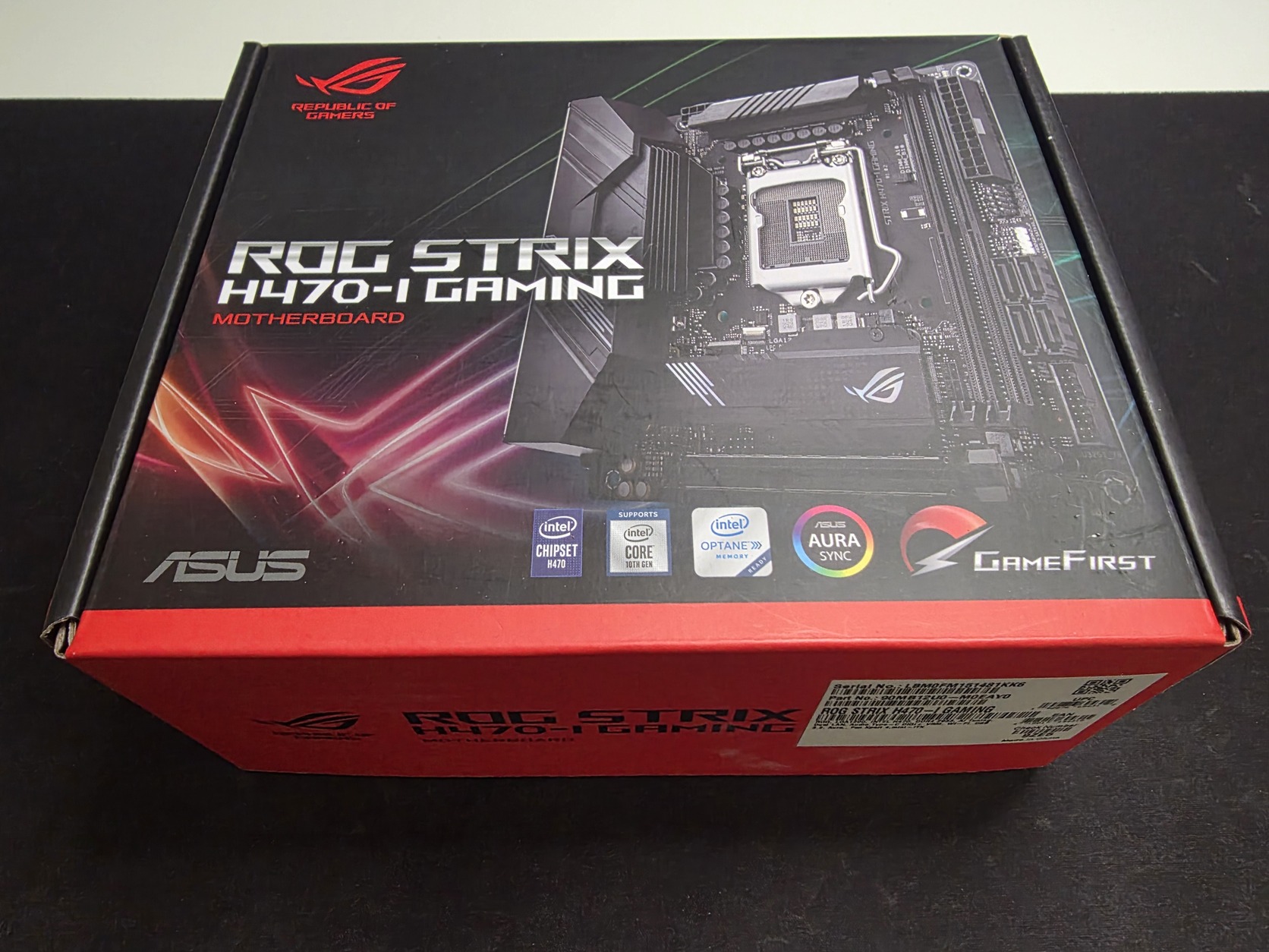 ASUS ROG Strix H470-I Gaming Mini-ITX alaplap megkímélt, hibátlan ...