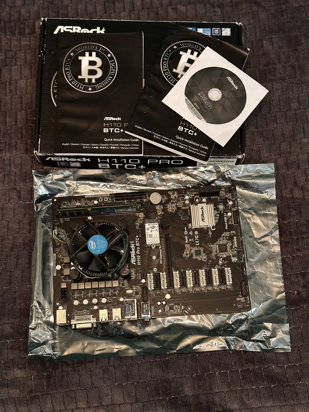 H110 Pro BTC+ & Intel Celeron G3930 2.90GHz & 4GB RAM - HardverApró