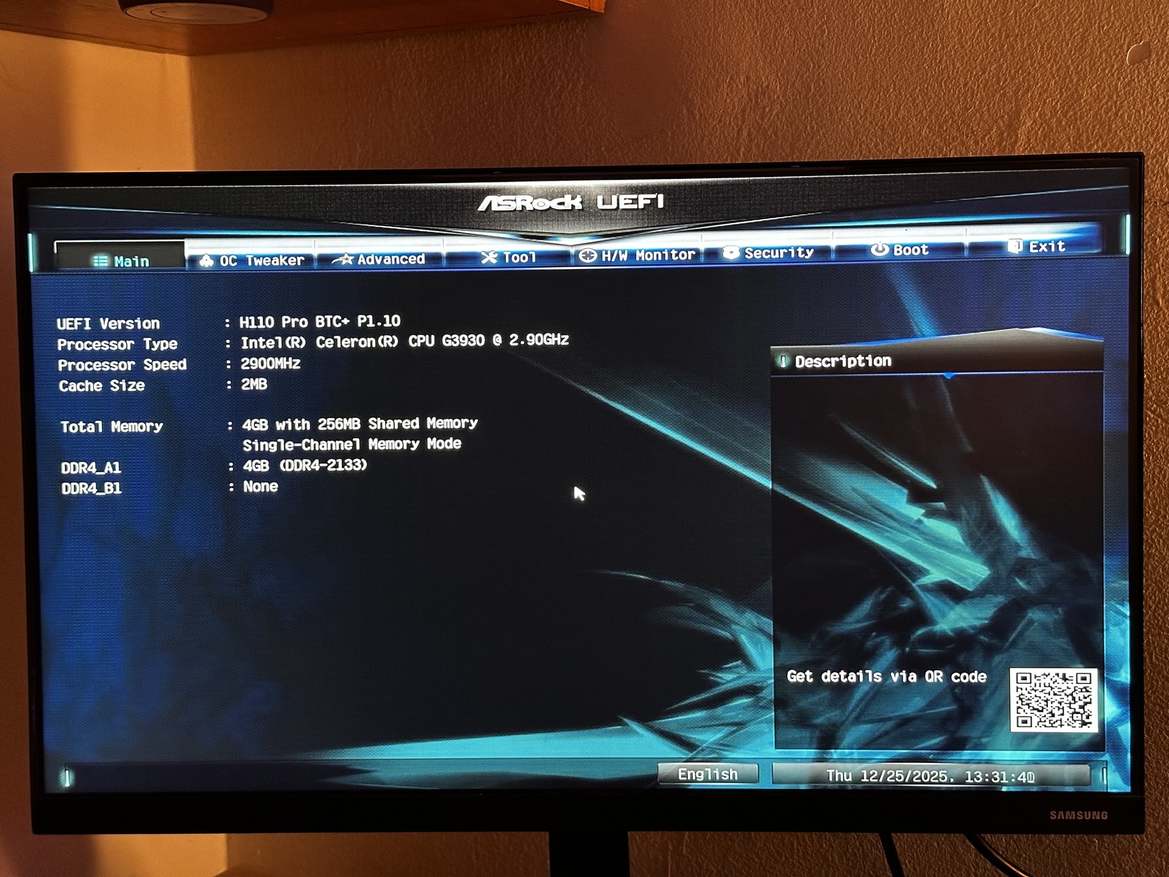 H110 Pro BTC+ & Intel Celeron G3930 2.90GHz & 4GB RAM - HardverApró