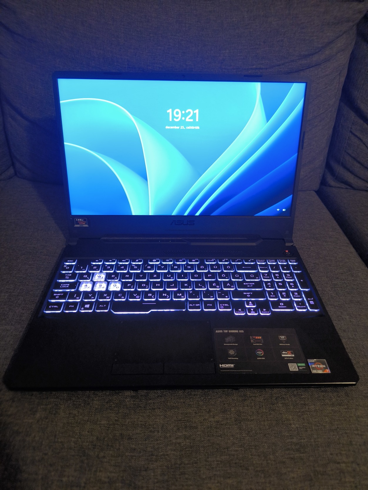 Asus TUF gaming fx506iu Ryzen 7 4800H / GTX 1660Ti - HardverApró