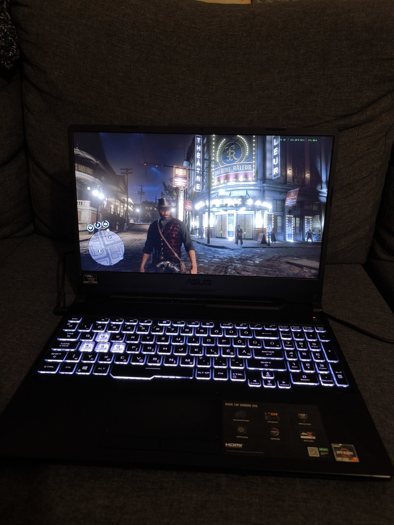 Asus TUF gaming fx506iu Ryzen 7 4800H / GTX 1660Ti - HardverApró