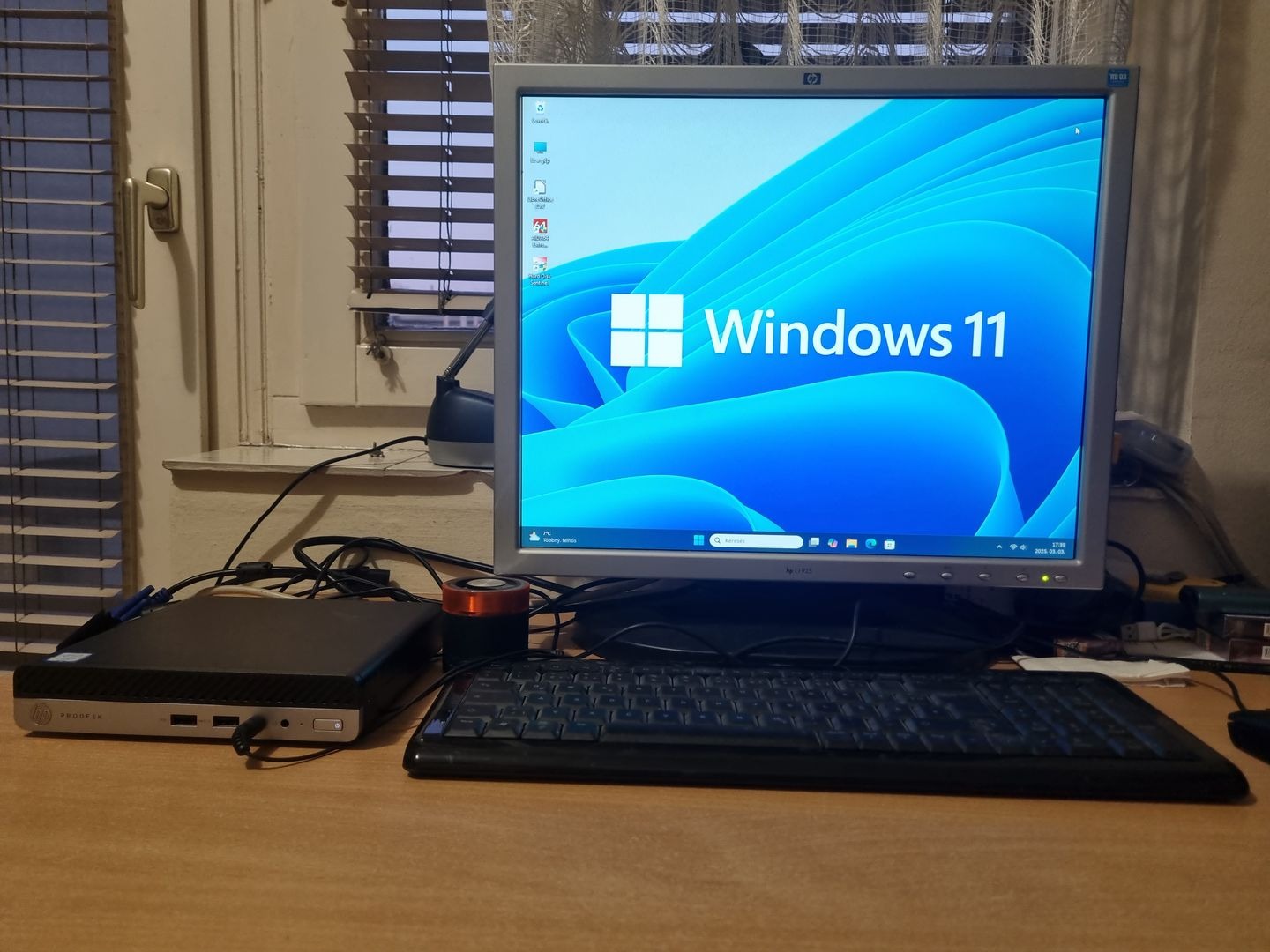 HP ProDesk 400 G3 mini pc 4x3,3Ghz/8GB/SSD+HDD/W11 - HardverApró