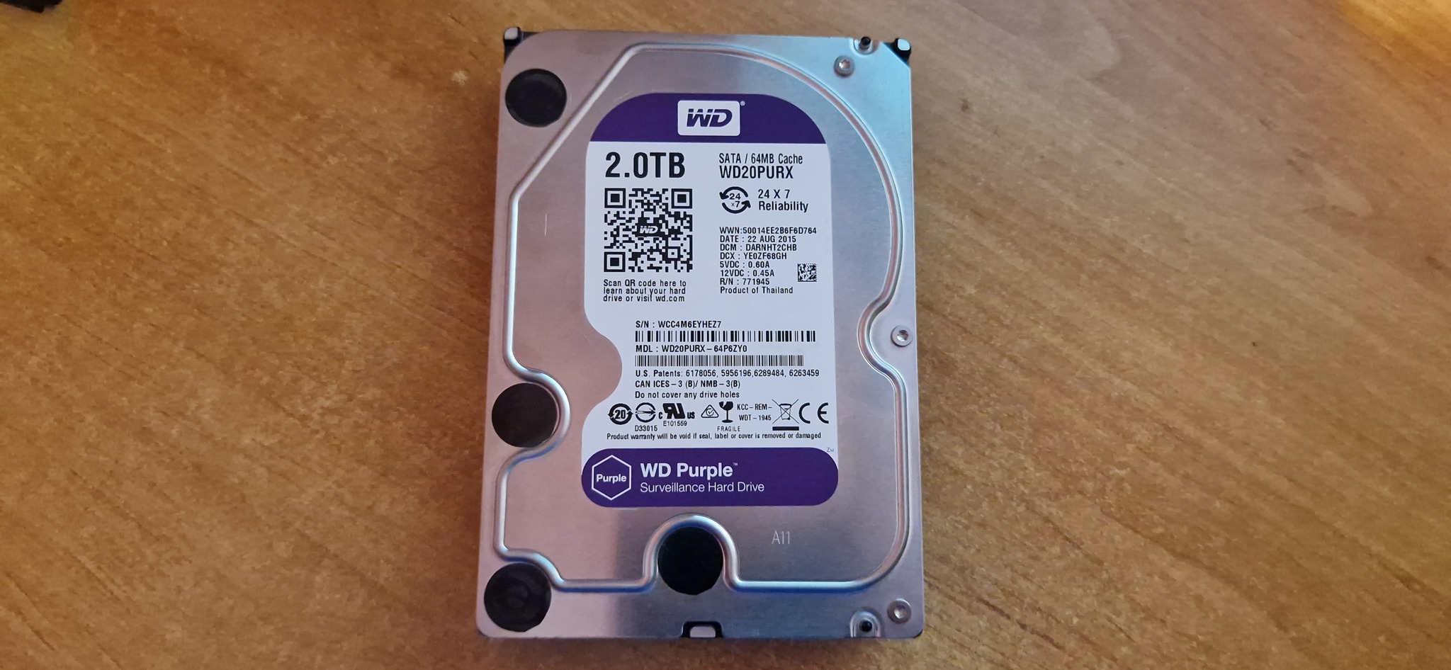 Western Digital WD Purple 2TB - WD20PURX - HardverApró
