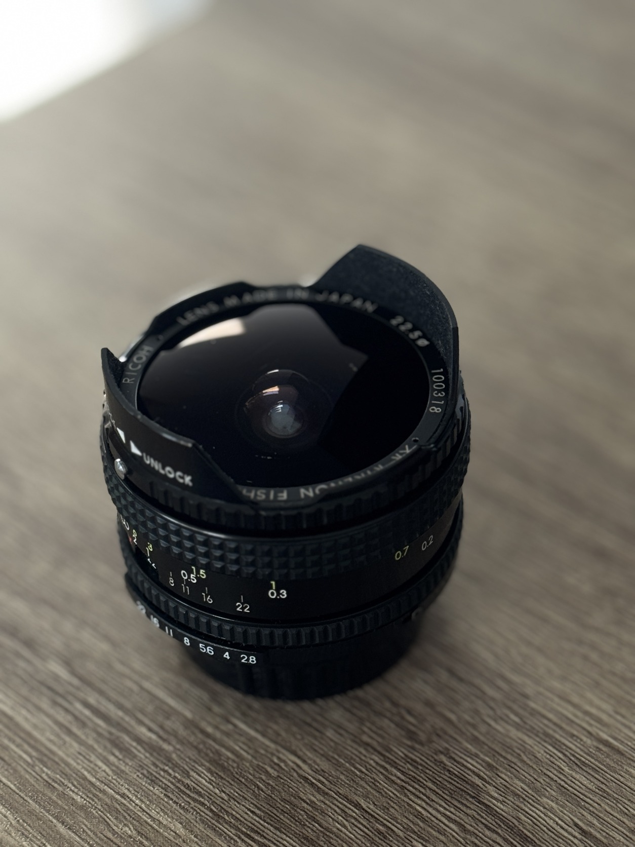 Ritka Ricoh XR Rikenon Fisheye 16mm f/2.8 gyűjtői darab, hibátlan ...