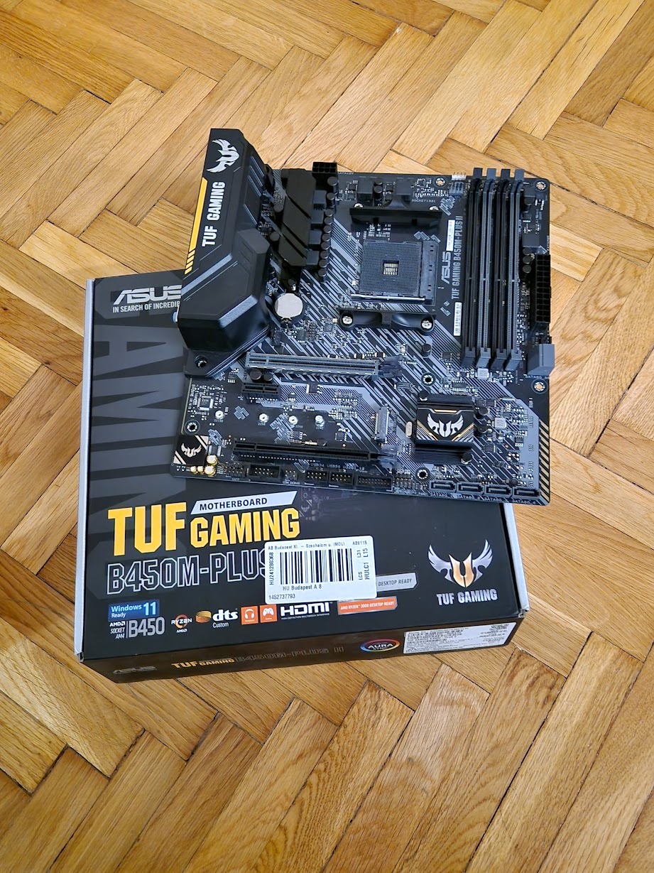 ASUS TUF Gaming B450M-PLUS II + Alza gari 2027.09.10. - HardverApró