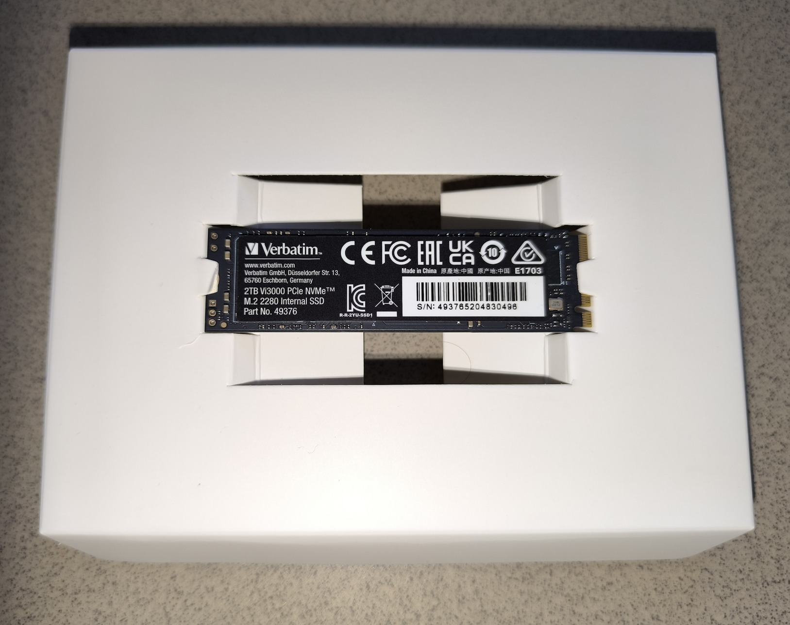 Verbatim Vi3000 2TB PCIe 3.0 x4 NVMe M.2 SSD - HardverApró