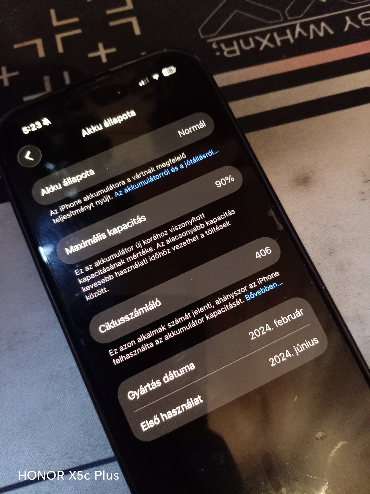 iPhone 15 Pro ONE függő 128gb blue ALKUKÉPES! - HardverApró