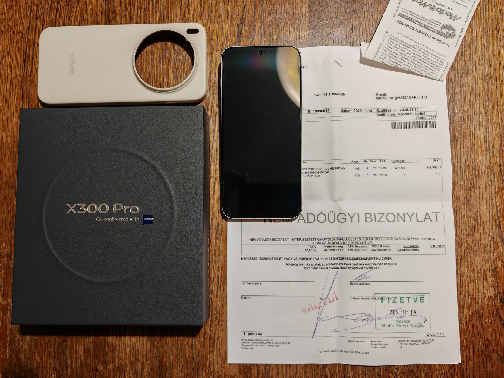 Vivo X300 pro független 3 év garival új állapotban eladó - HardverApró