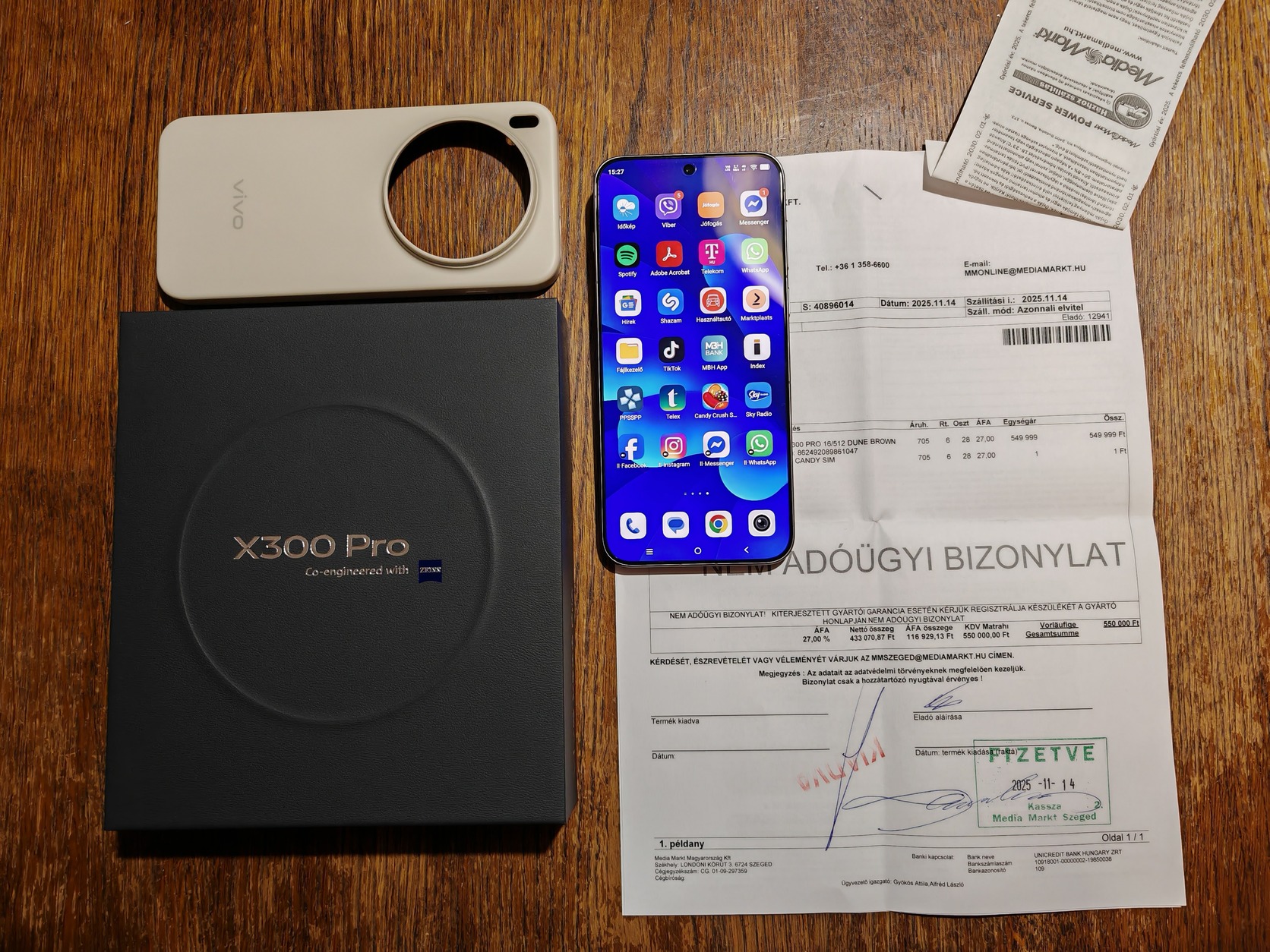 Vivo X300 pro független 3 év garival új állapotban eladó - HardverApró