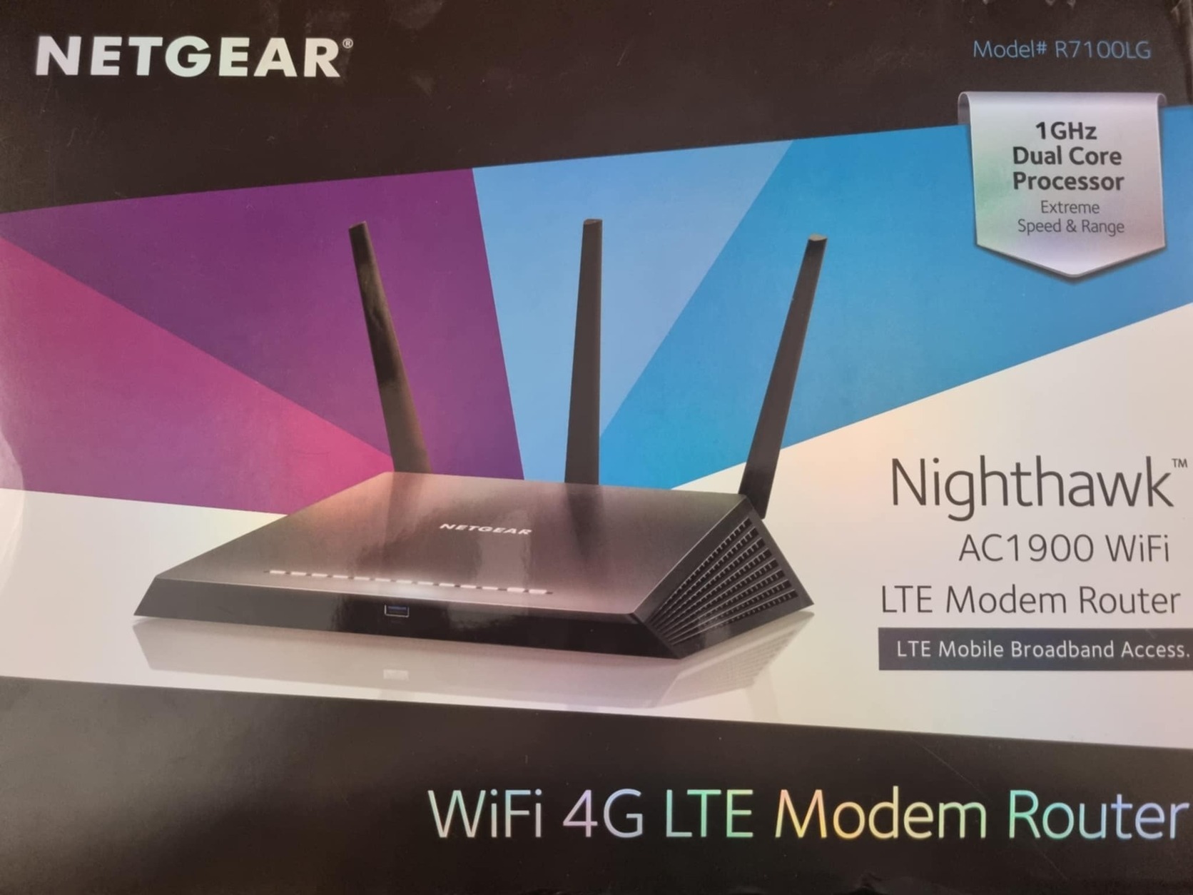 Netgear Nighthawk R7100LG AC1900 Dual-Band WiFi Router LTE modemmel új ...