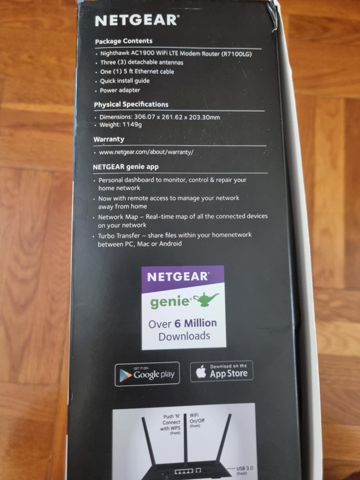 Netgear Nighthawk R7100LG AC1900 Dual-Band WiFi Router LTE modemmel új ...