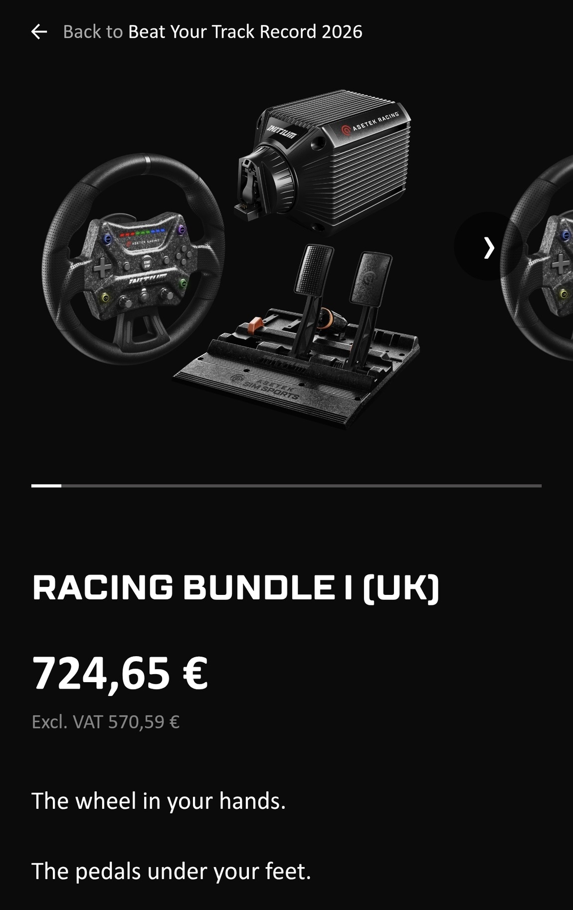 Asetek Initium Racing Bundle I szimulátor kormány - HardverApró