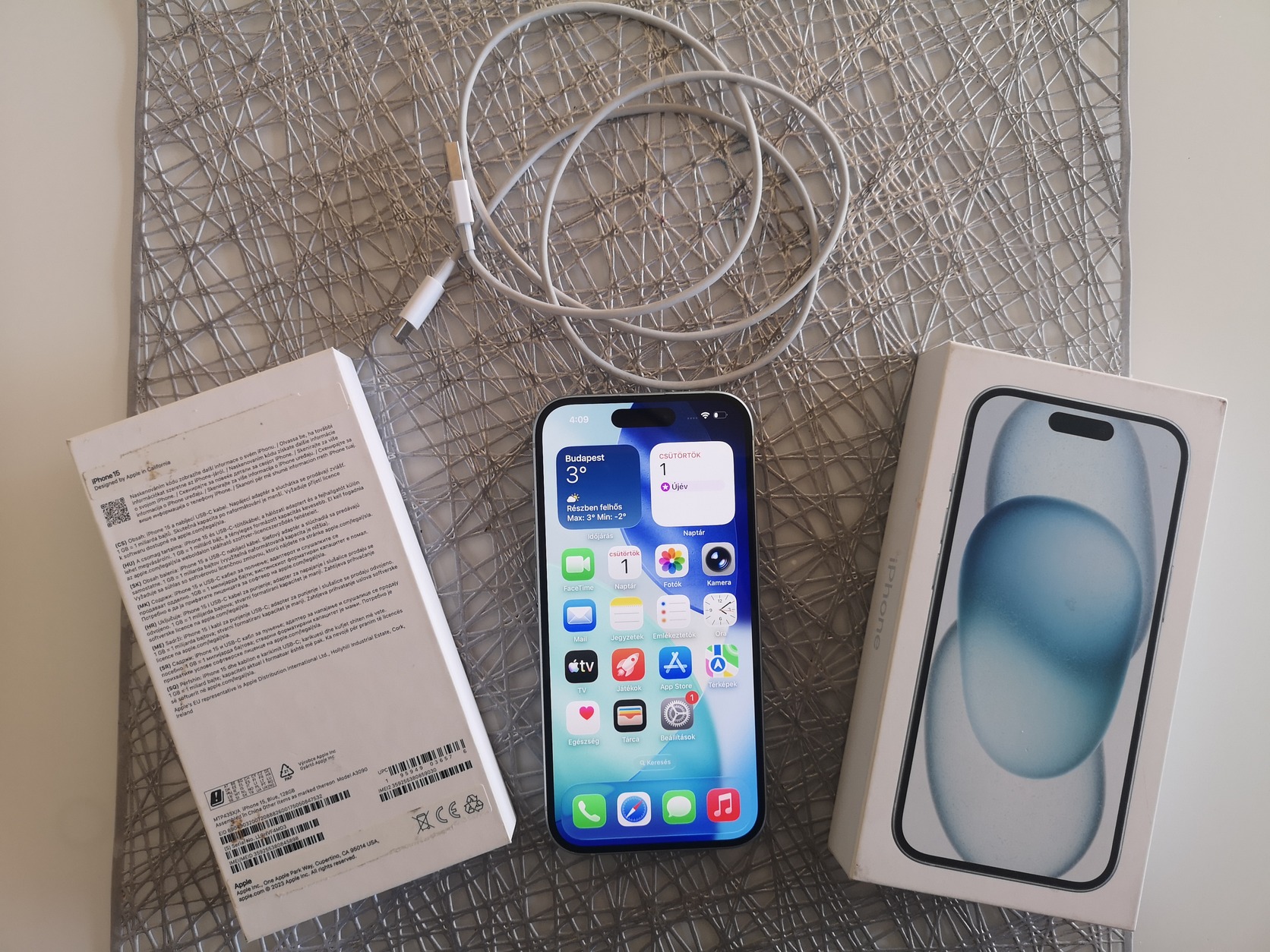 Apple iPhone 15 128GB Független Dobozos CSERE IS - HardverApró