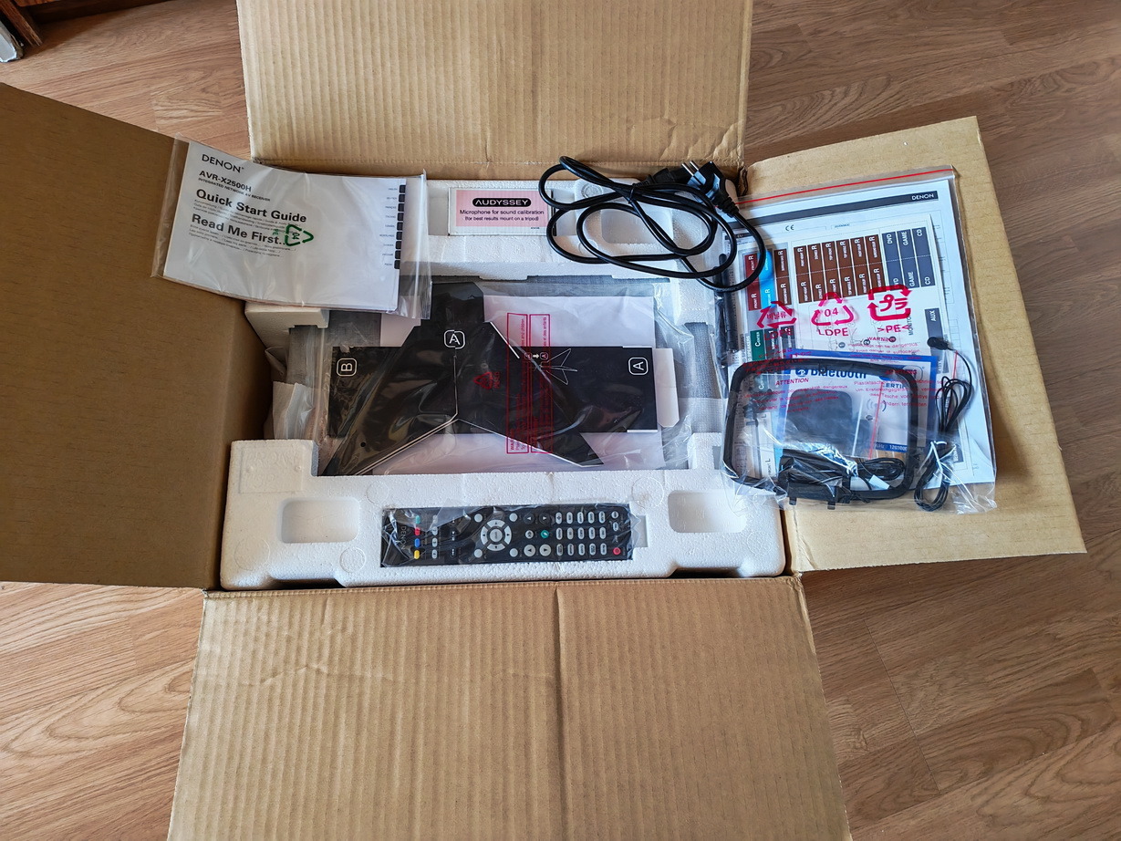 Denon AVR-X 2500H 4K DOLBY ATMOS/DTSX/ 7.2 házimozi erősítő - HardverApró