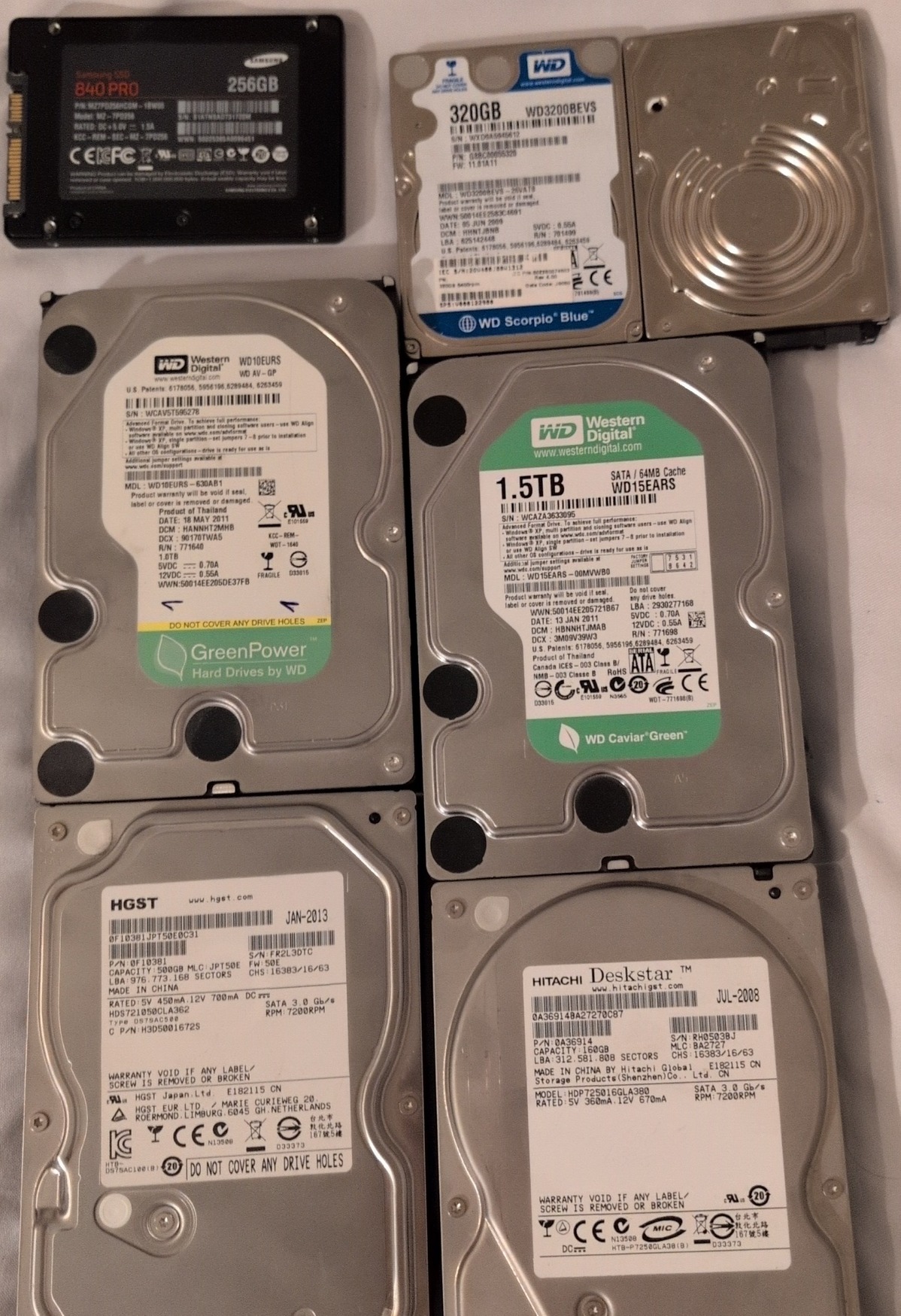 HDD/SSD bazár - Hibás/hibátlan Laptop/Desktop 160GB - 1.5 TB között ...