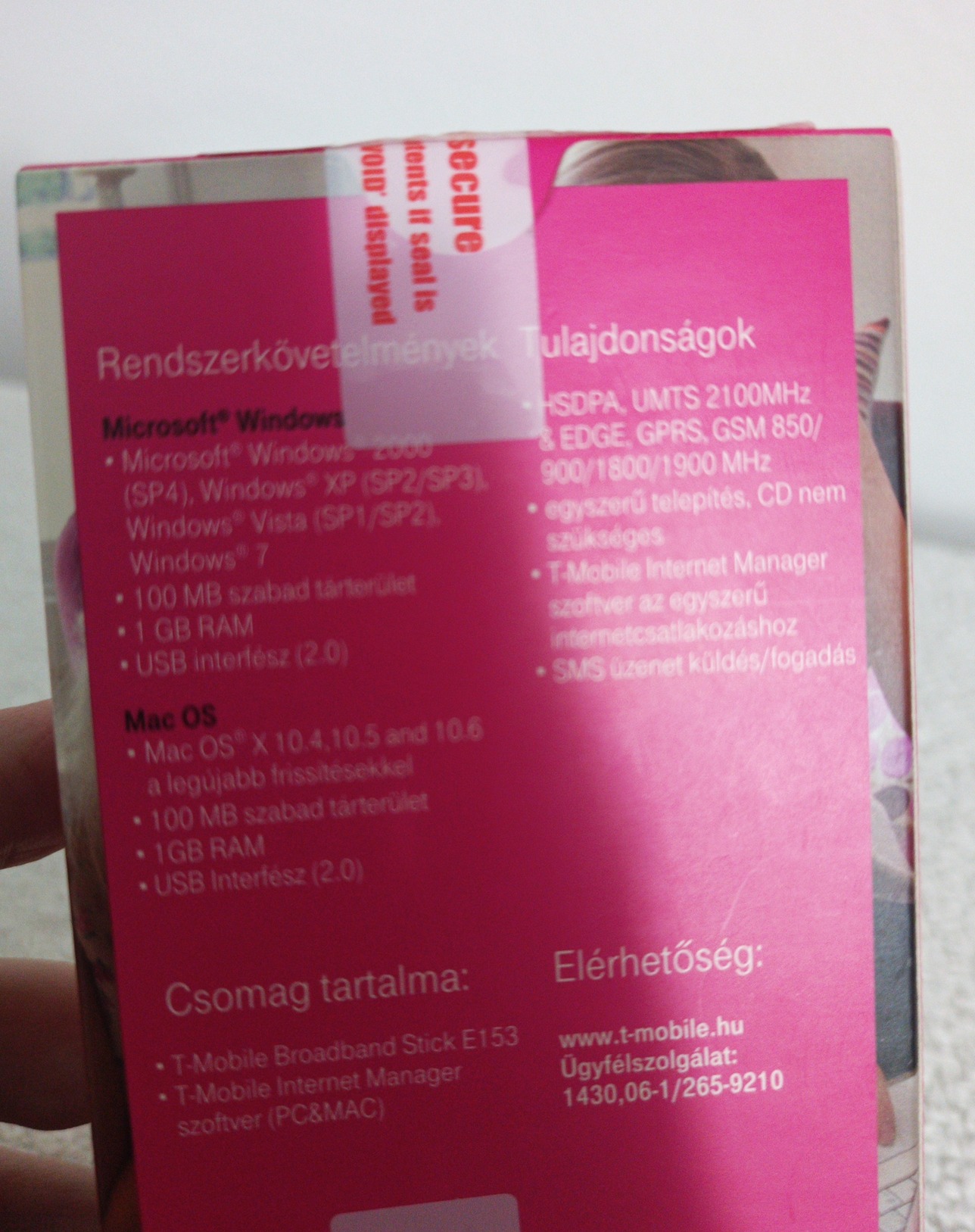 HUAWEI E153 HSDPA 3.6Mbps 3G hordozható USB Modem (új) - HardverApró