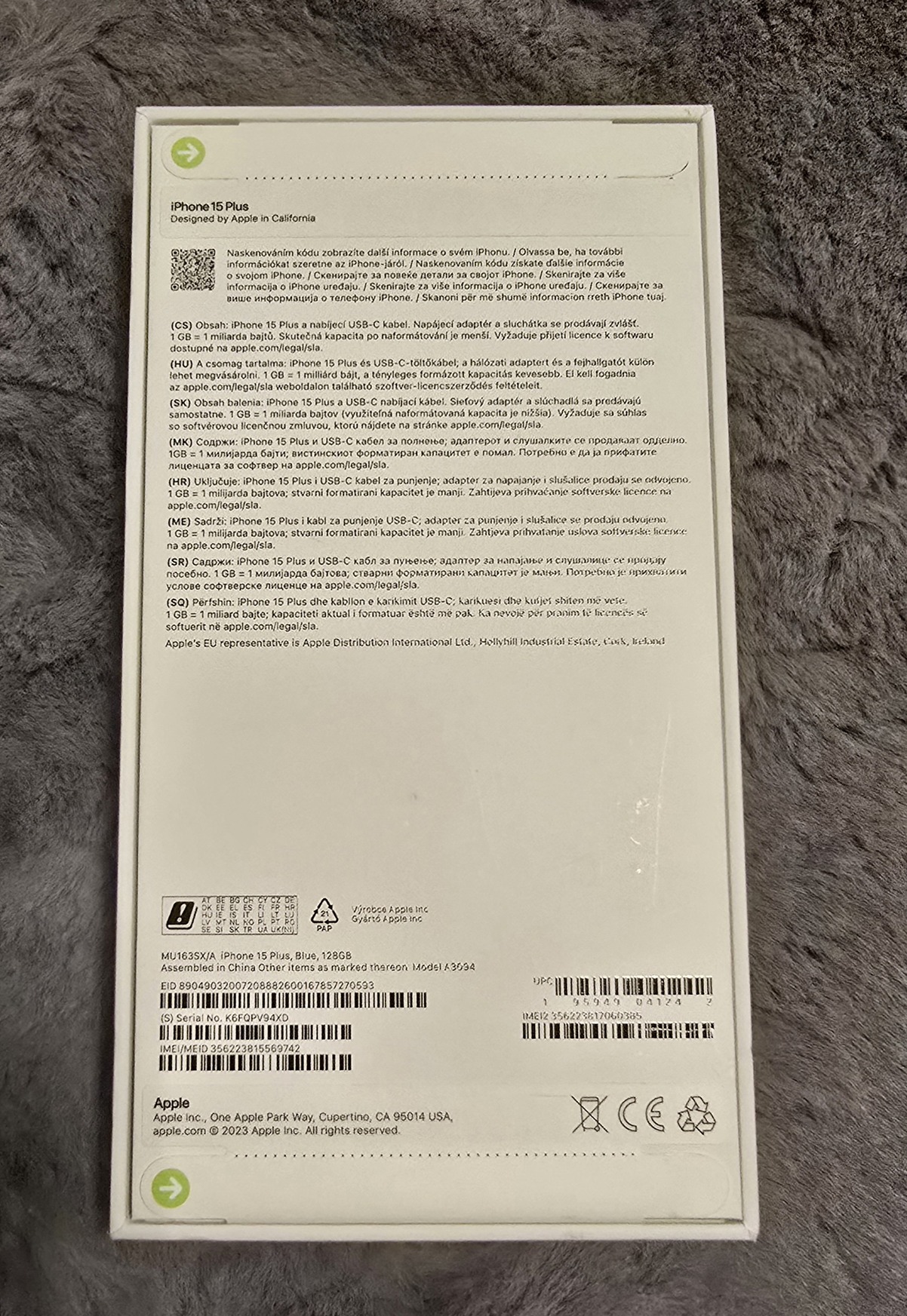 Új , bontatlan Apple iPhone 15 Plus ,Blue,128Gb,1 év apple garancia - HardverApró