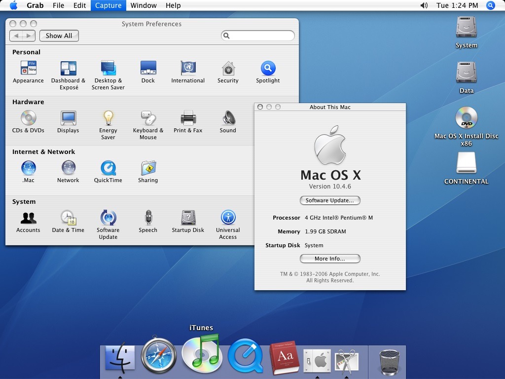 Hackintosh Mini (Aopen MP915-B) retro PC Mac OSX Tiger-rel, dobozában ...