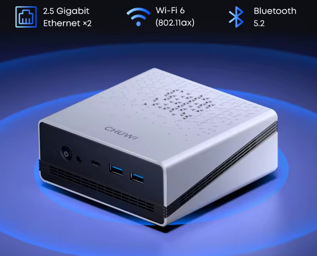 Chuwi UBox Mini PC Ryzen 5 6600H 6mag 12 szál 16gb ddr5/M2 ssd ...