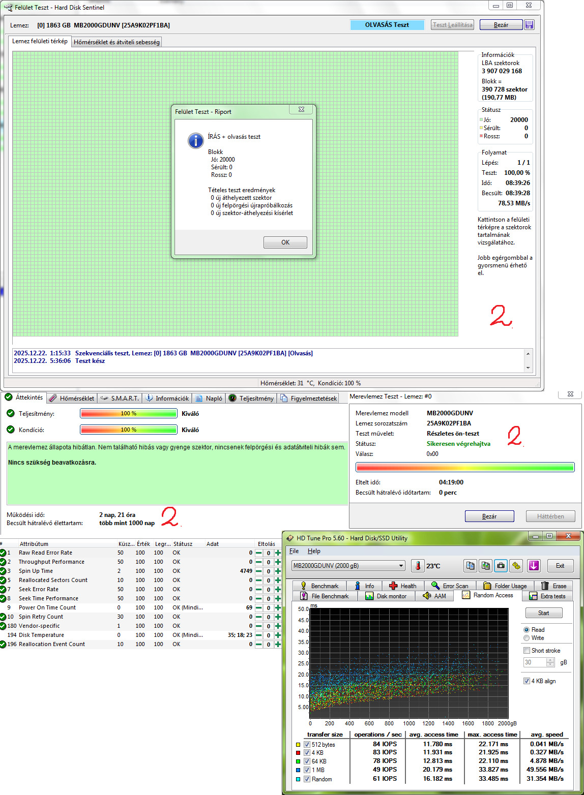 HP Toshiba MG03ACA200 2TB - HardverApró