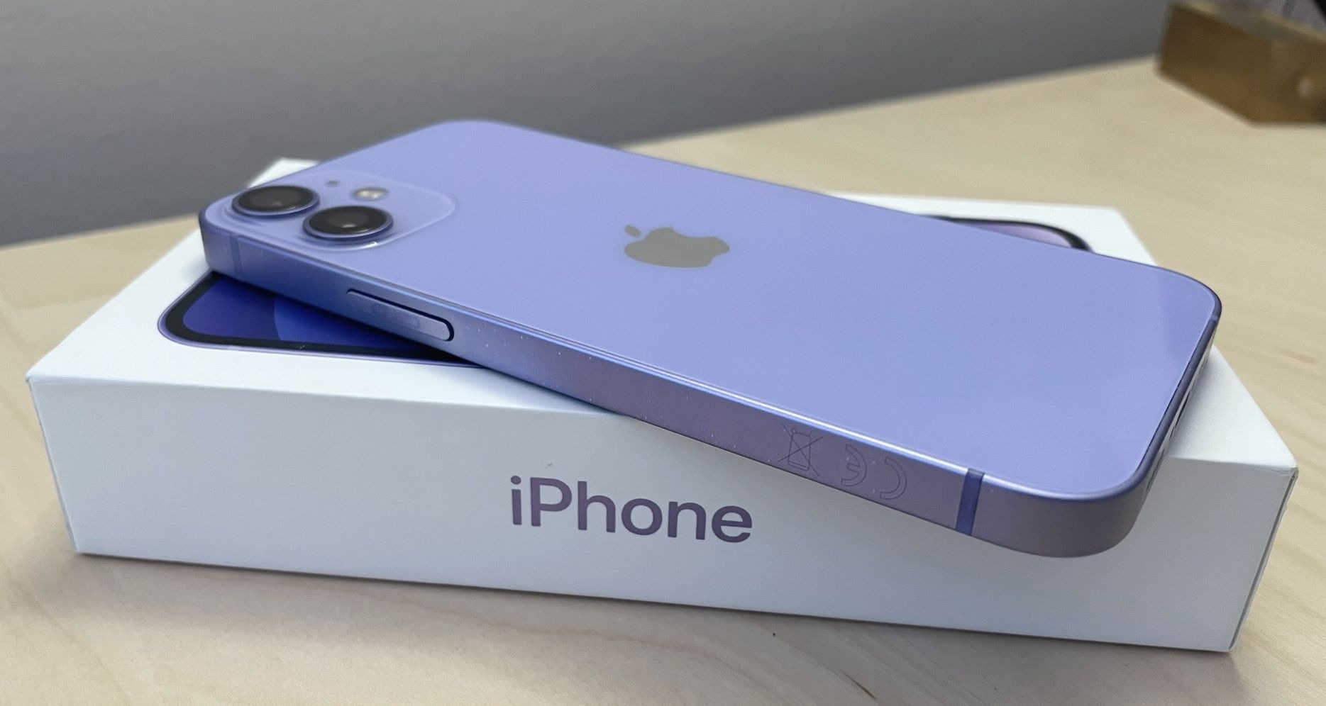 Apple iPhone 12 Mini, Lila, 128GB, új állapotú, független, 87% akku ...