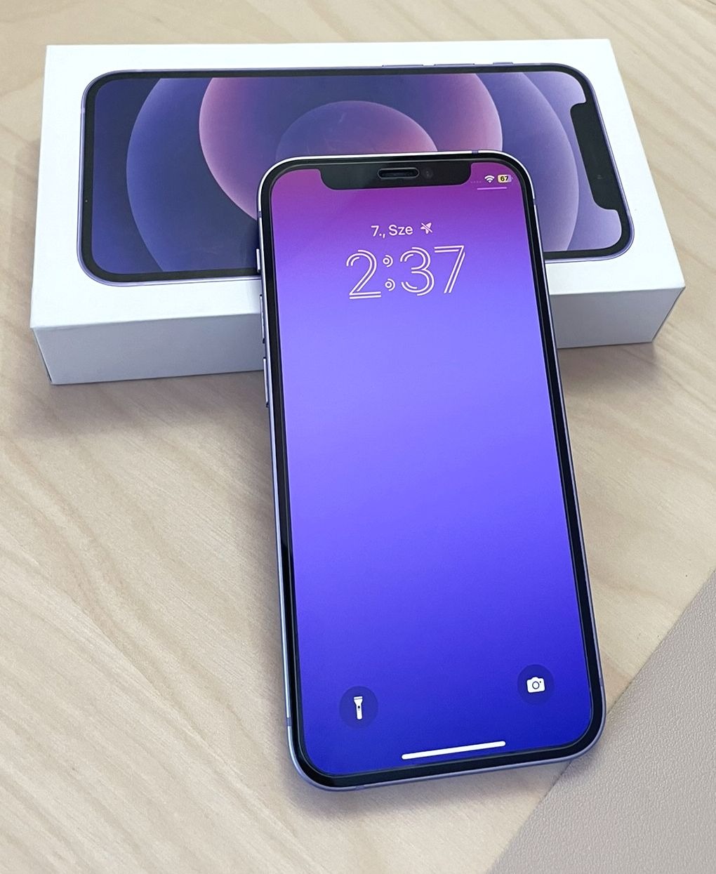 Apple iPhone 12 Mini, Lila, 128GB, új állapotú, független, 87% akku ...