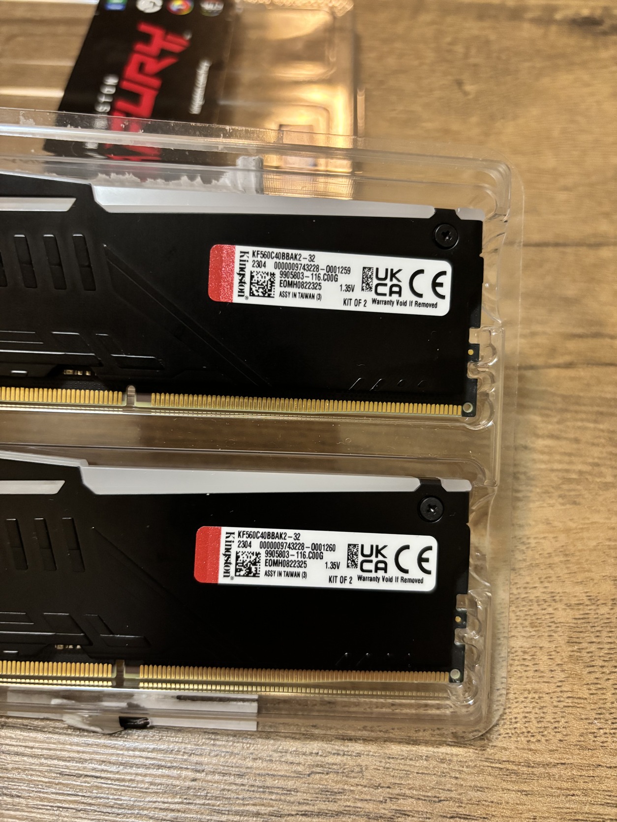 Kingston FURY Beast RGB 32GB (2x16GB) DDR5 6000MHz KF560C40BBAK2-32 ...