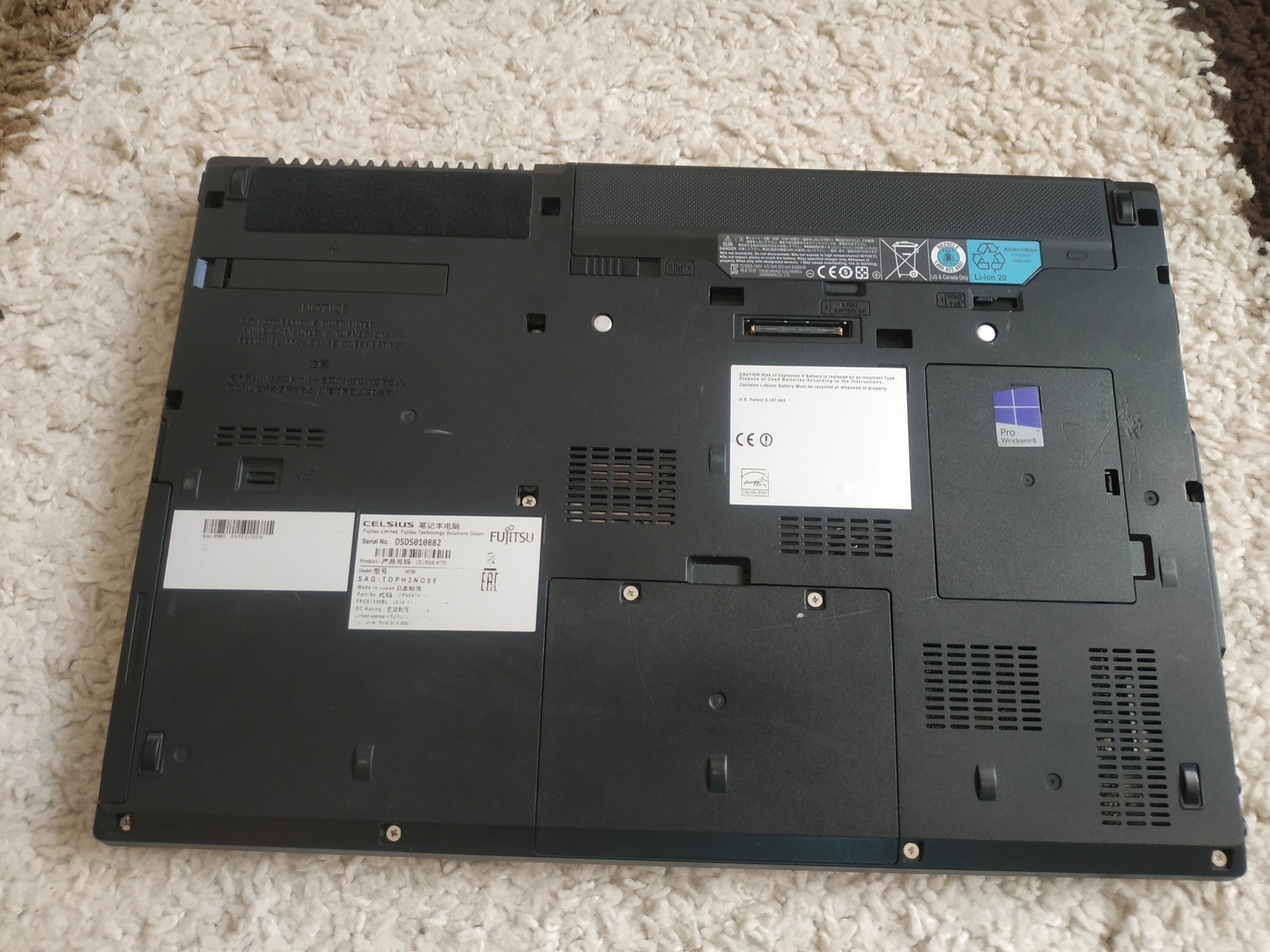 Fujitsu Celsius H730 Workstation i7-4800MQ / 16GB / 256 GB / FHD IPS ...