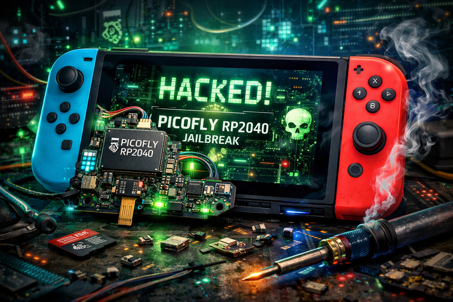 Nintendo Switch picofly hwfly cfw rp2040 chip - atmosphére okosítás ...