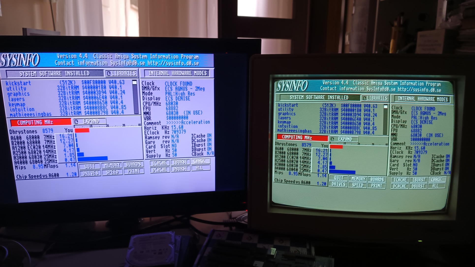 Amiga 2000 - 030/60 MHz + 130 Mb RAM, FullHD RTG, hangkártya MP3 ...