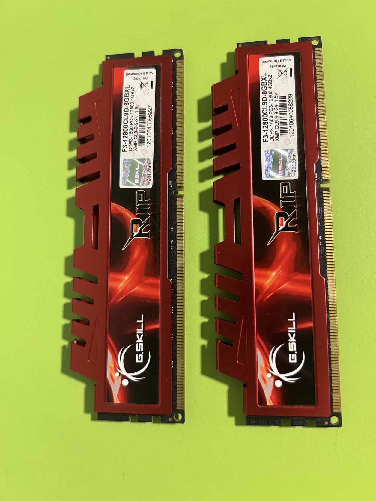 G.SKILL RipjawsX 8GB (2x4GB) DDR3 1600MHz F3-12800CL9D-8GBXL - HardverApró
