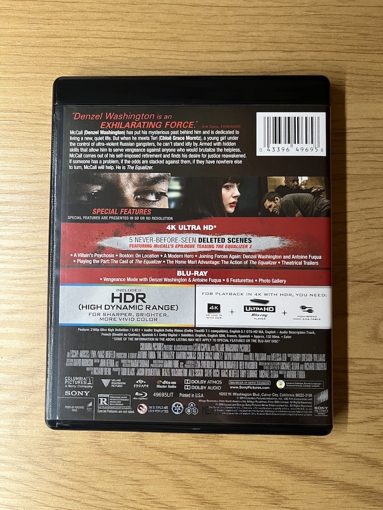 A VÉDELMEZŐ - THE EQUALIZER - 4K UHD + BLU-RAY - MAGYAR SZINKRONOS ...