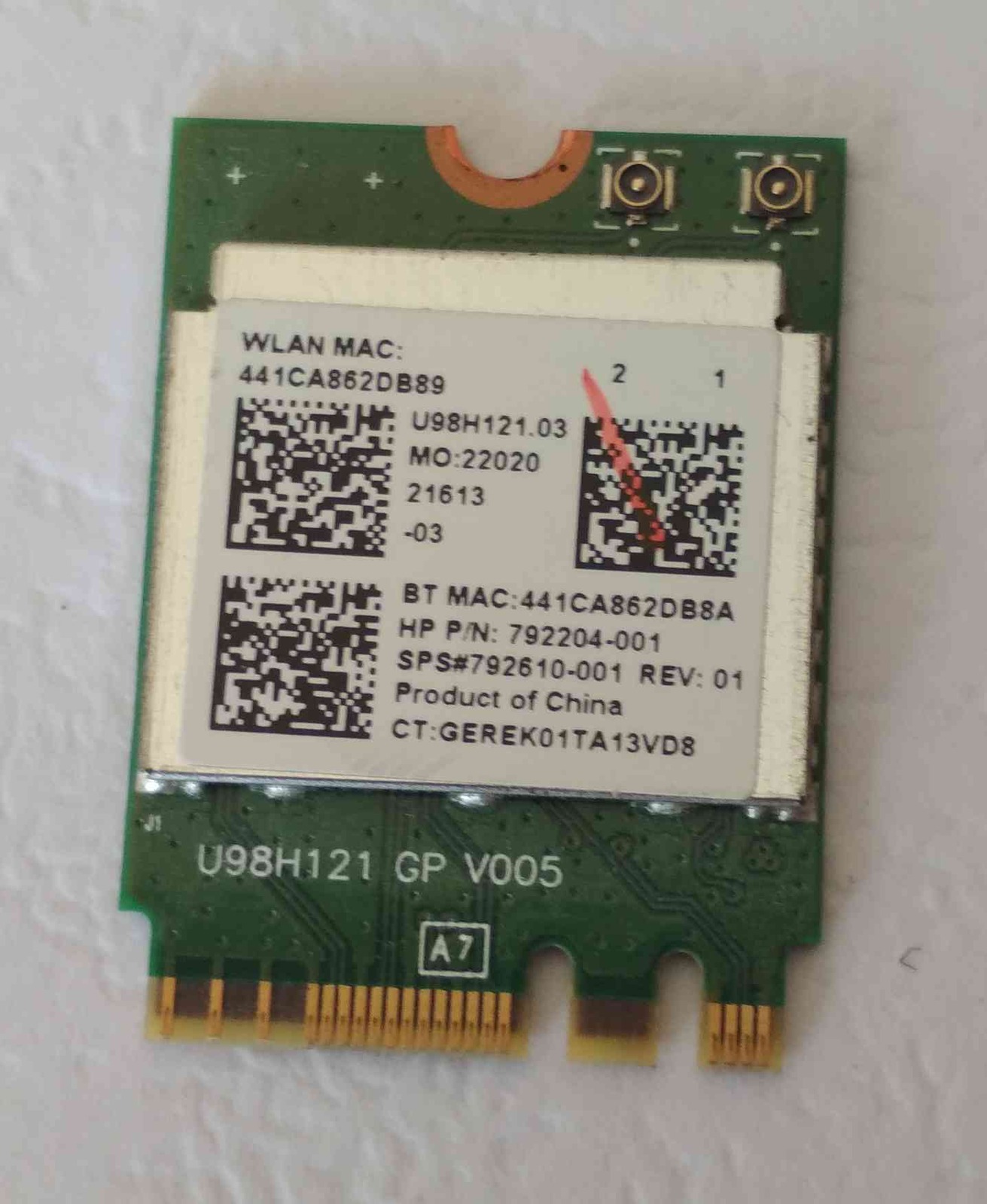 Realtek RTL8723BE WLAN + Bluetooth kártya - HardverApró