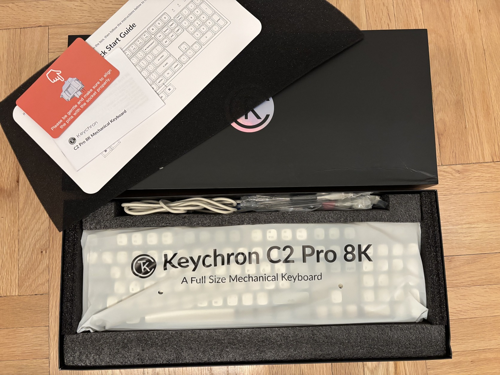 Keychron C2 Pro 8K, vezetékes, hotswap RED switch, RGB, ISO-HU ...