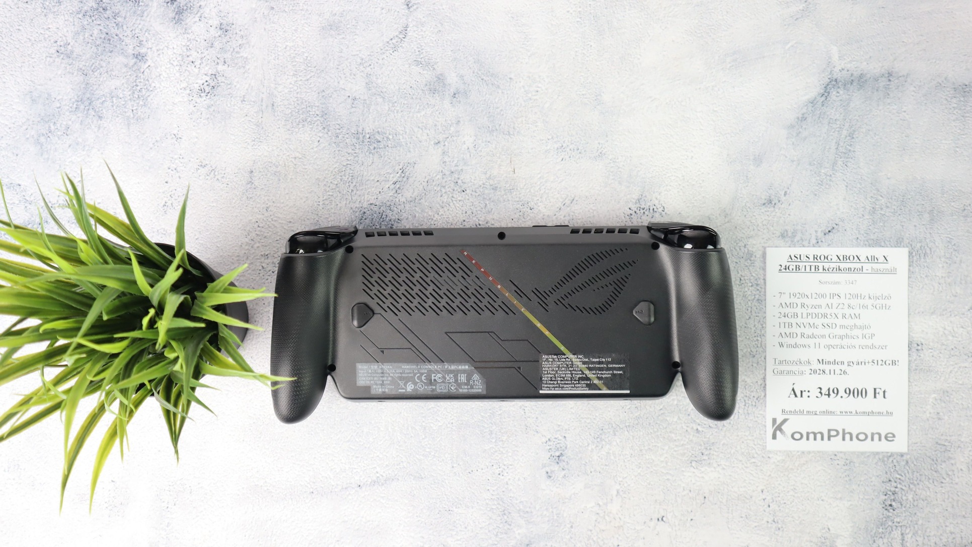 BESZÁMÍTÁS! ASUS ROG XBOX Ally X 24GB/1TB kézikonzol garanciával ...