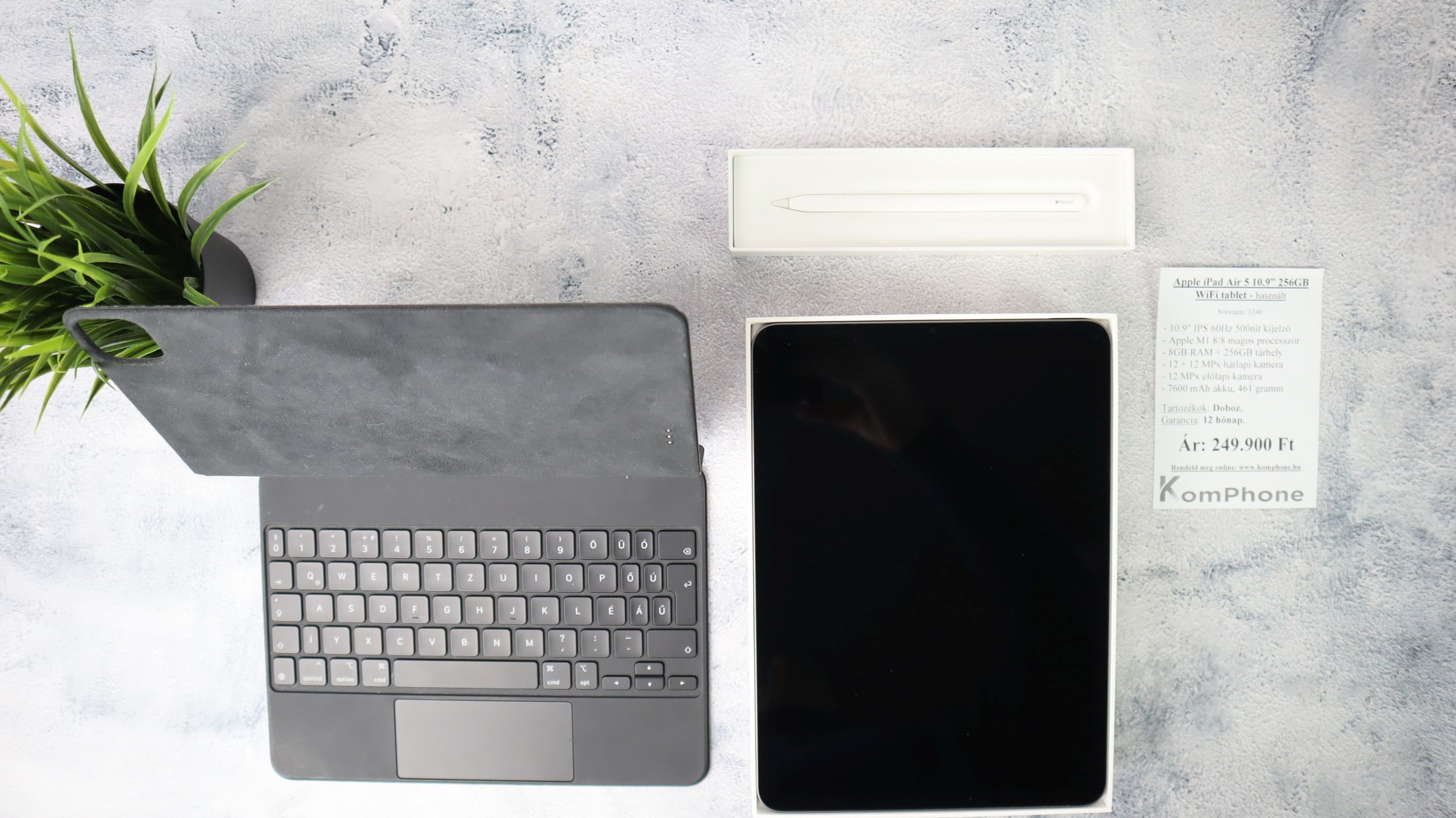 BESZÁMÍTÁS! Apple iPad Air 5 10.9 256GB WiFi tablet extrákkal ...