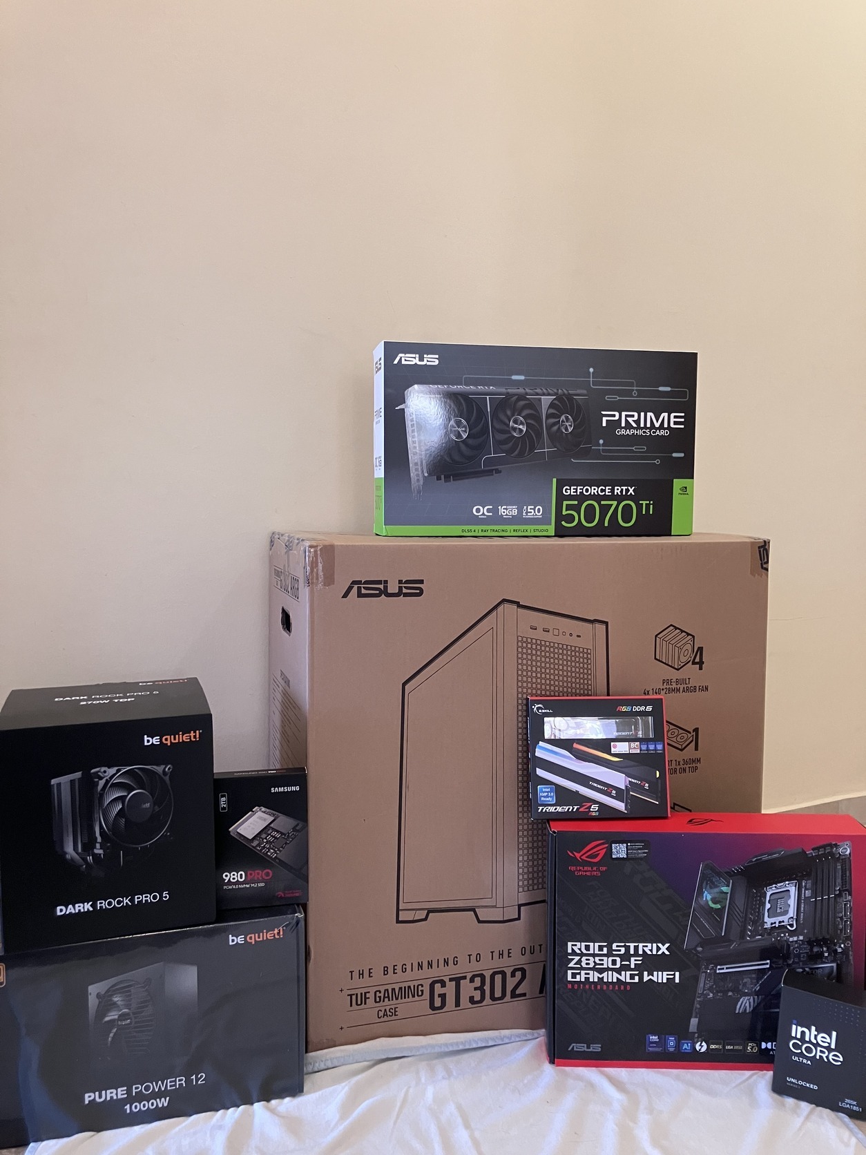 RTX 5070ti / ASUS ROG STRIXZ890-F / Intel Core Ultra 7 265K / G.SKILL ...