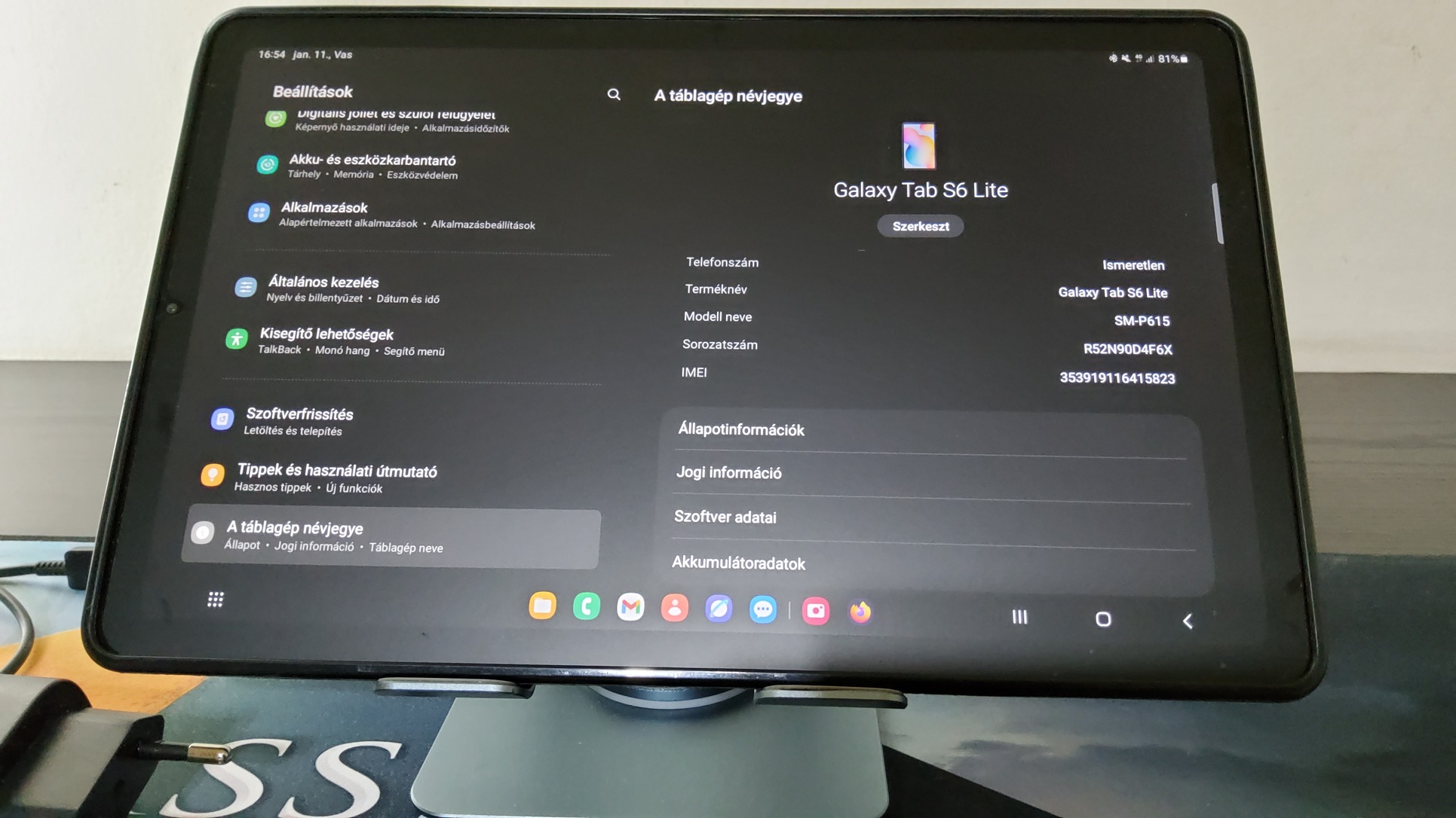 Samsung Galaxy Tab S6 Lite SM-P615 10.4 64GB 4G eladó - HardverApró