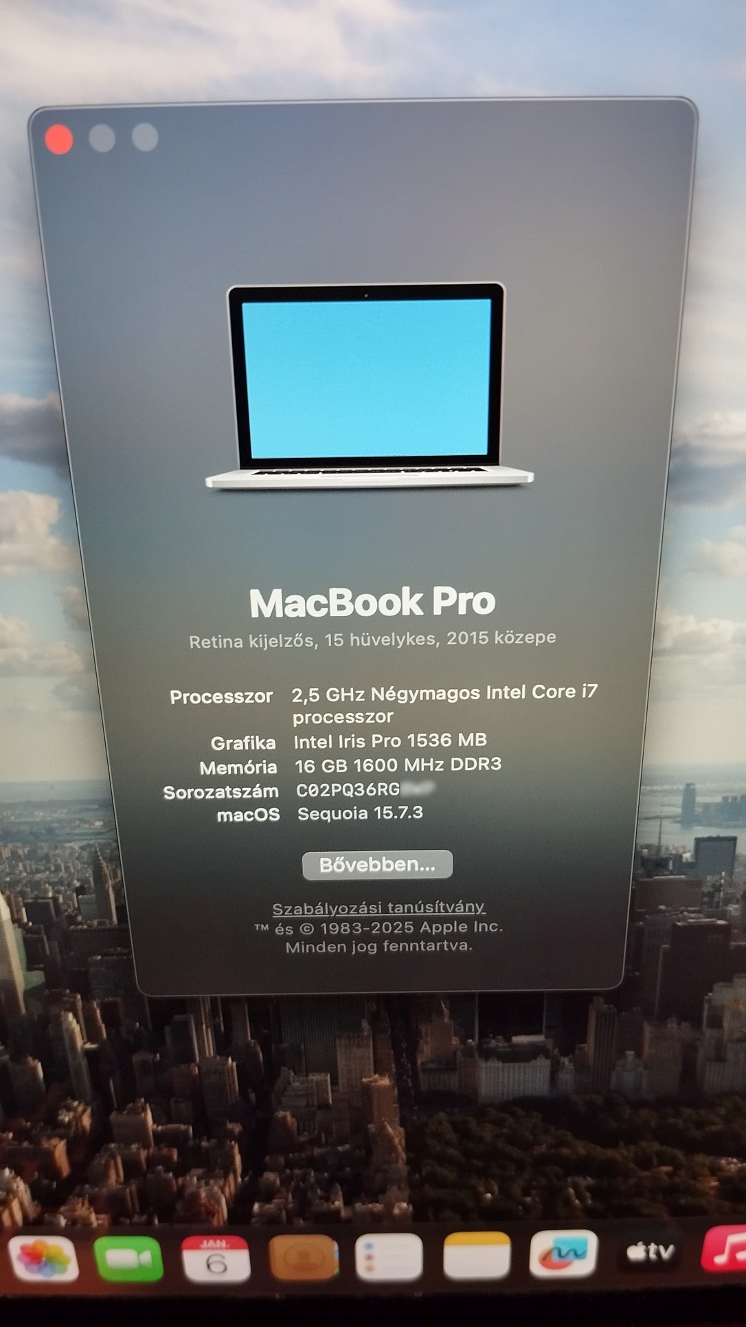 Macbook Pro 15" (2015), Retina, Intel I7, 16GB RAM, 512GB SSD, Radeon 9 ...